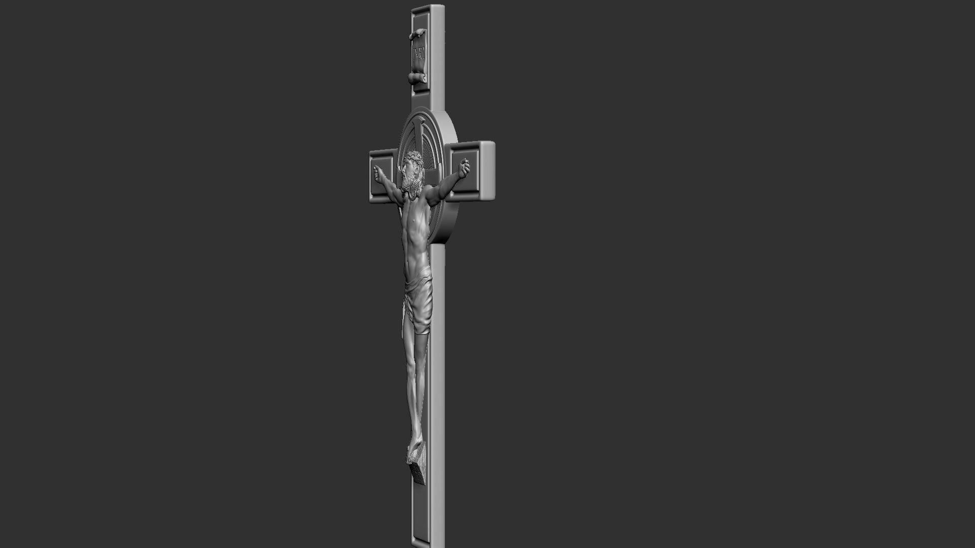 Crucifixion of Jesus Christ Cross Number 1 3D model 3D printable | CGTrader