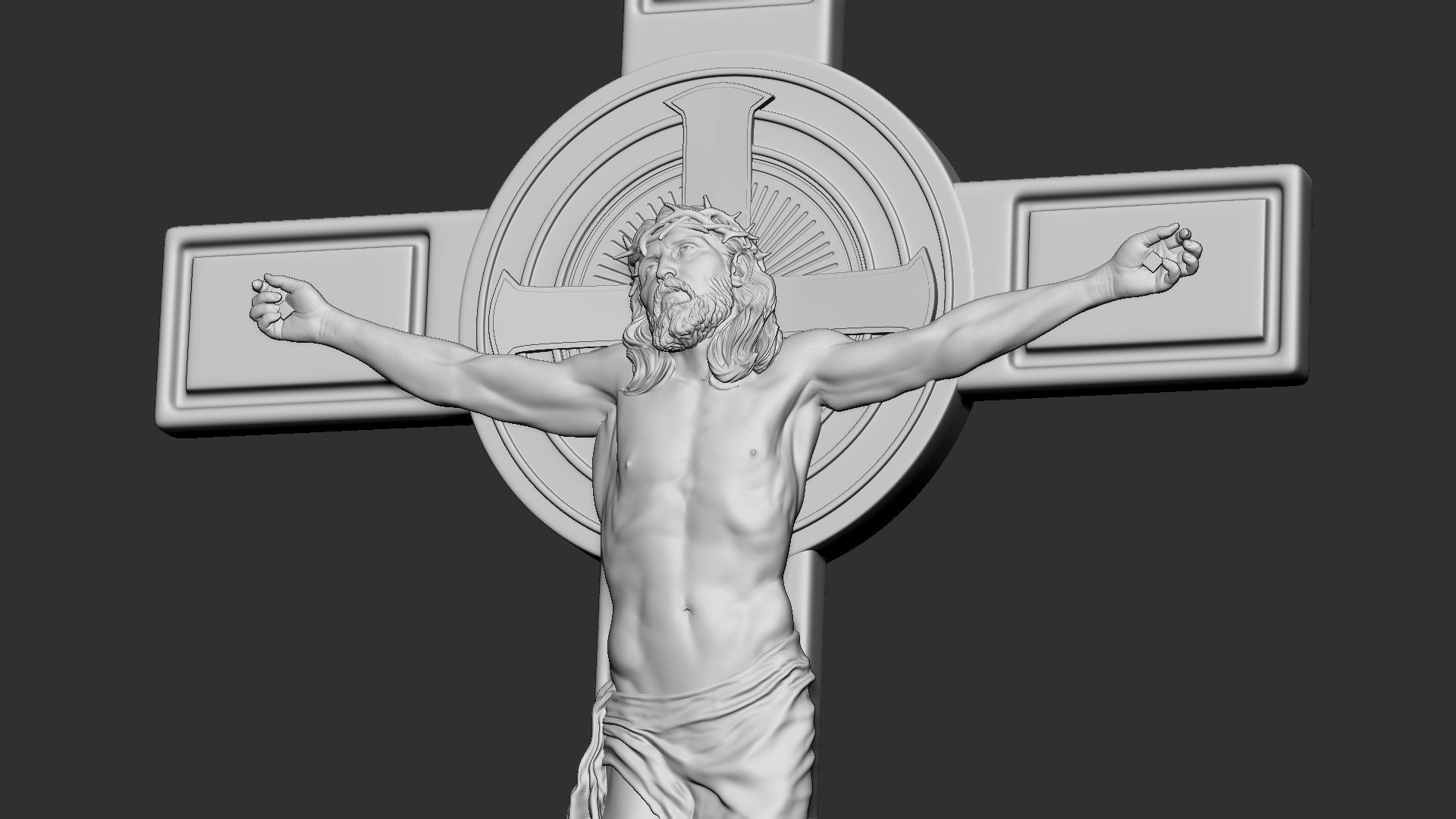 Crucifixion of Jesus Christ Cross Number 1 3D model 3D printable | CGTrader