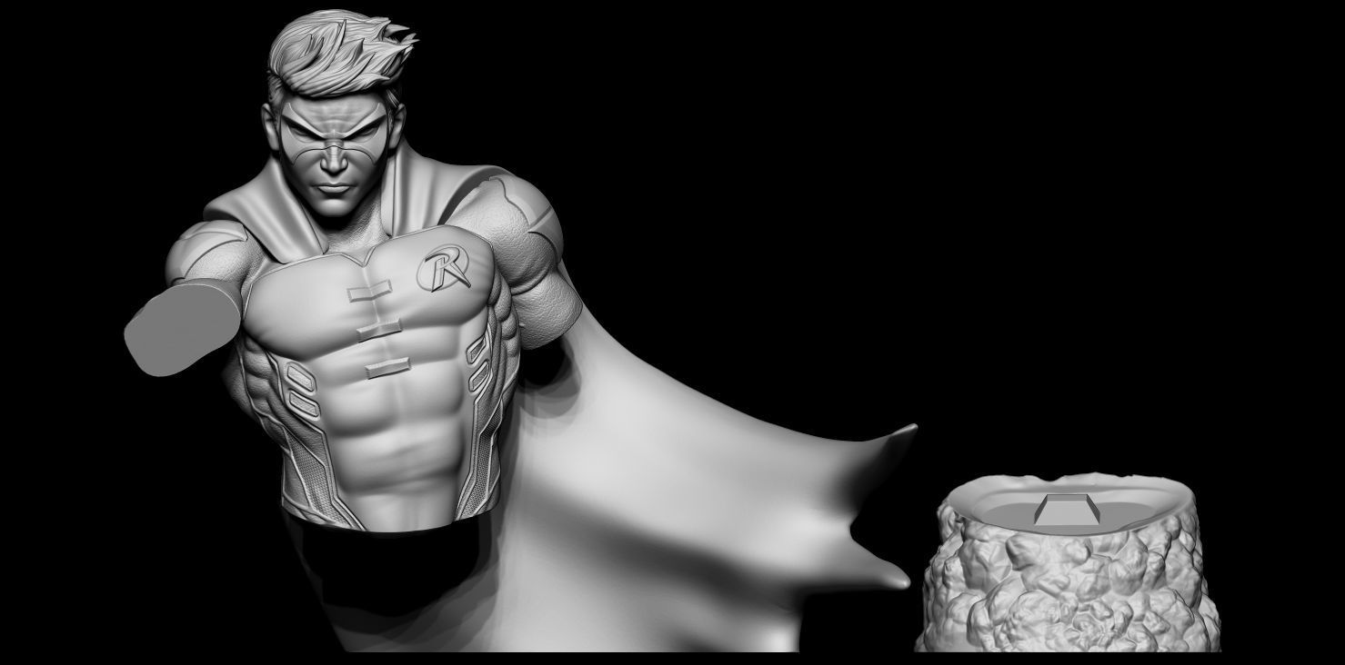 Fan Art Robin - Bust Version 3D model 3D printable | CGTrader