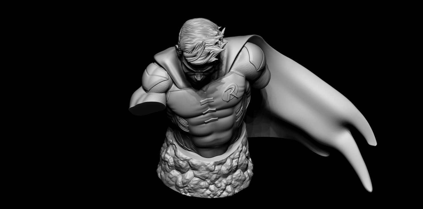Fan Art Robin - Bust Version 3D model 3D printable | CGTrader