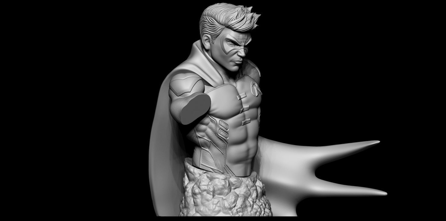 Fan Art Robin - Bust Version 3D model 3D printable | CGTrader