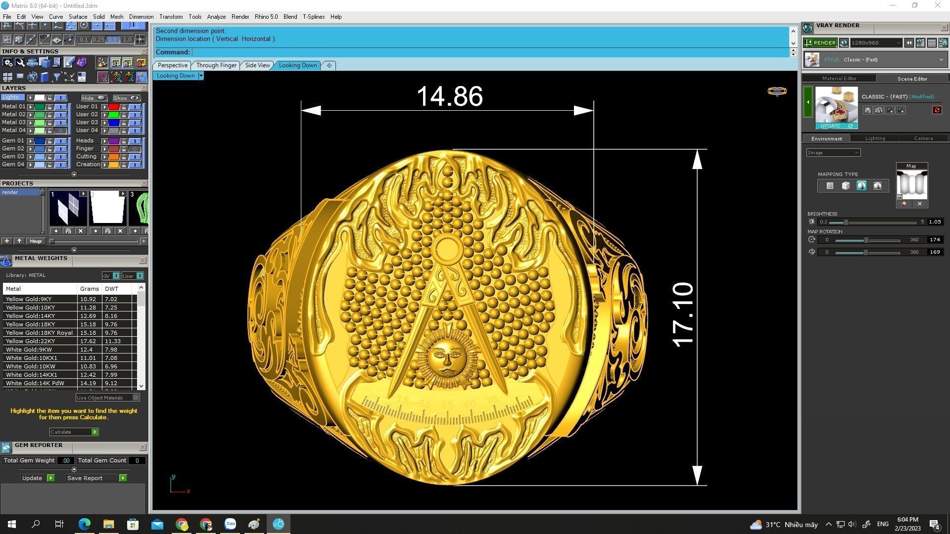 The Sun Masonic Men Ring 3D Print Model A4730 3D model 3D printable ...