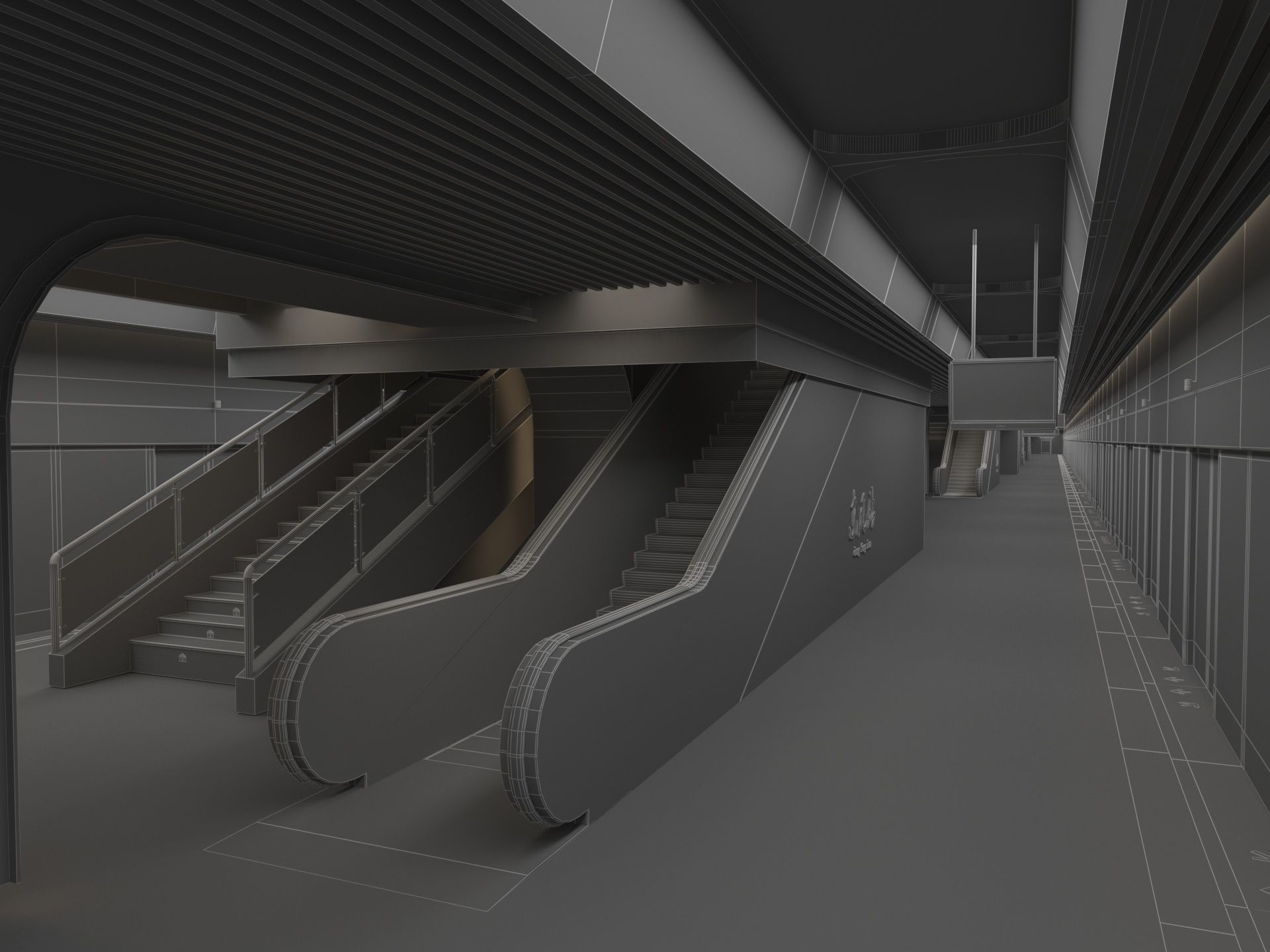 Subway Station 3D model | CGTrader