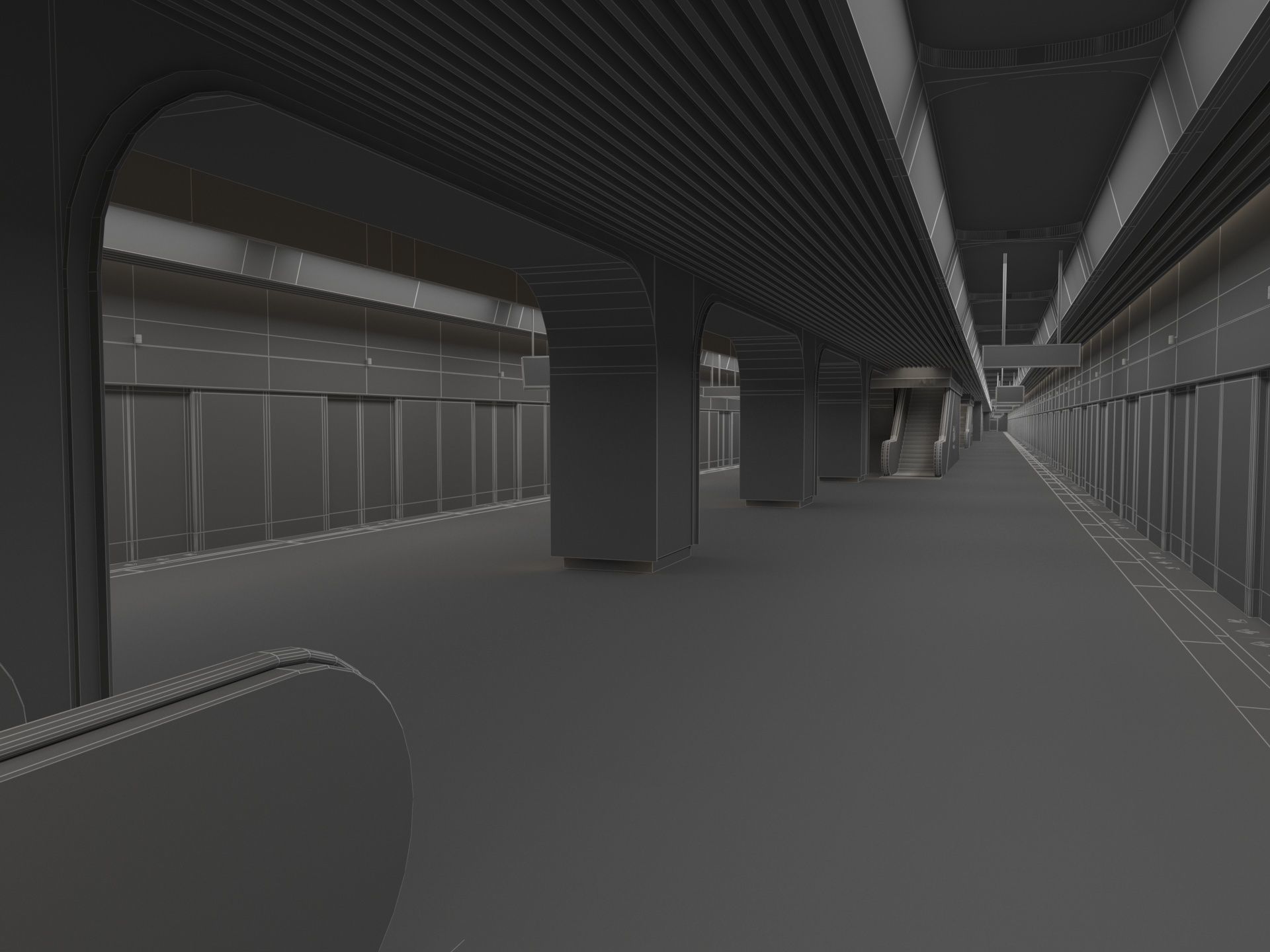 Subway Station 3D model | CGTrader