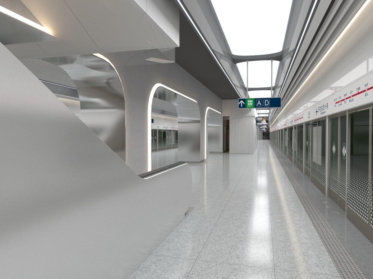 Subway Station 3D model | CGTrader
