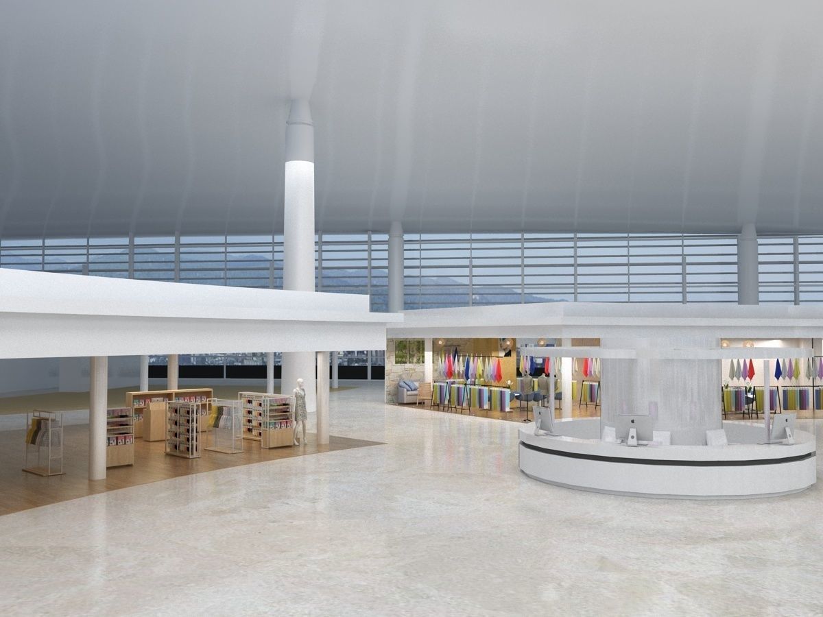 Airport Departures Lounge 3D model | CGTrader