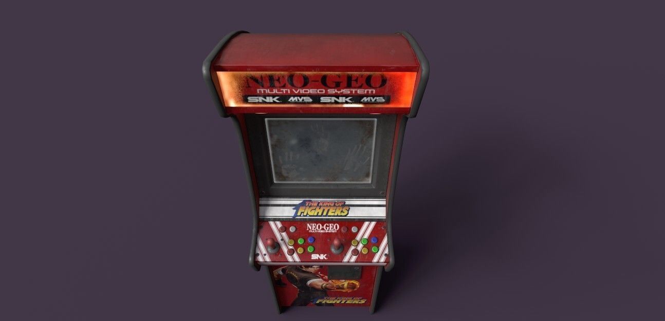 3D model THE KING OF FIGHTERS NEO-GEO Arcade Machine VR / AR / low-poly ...
