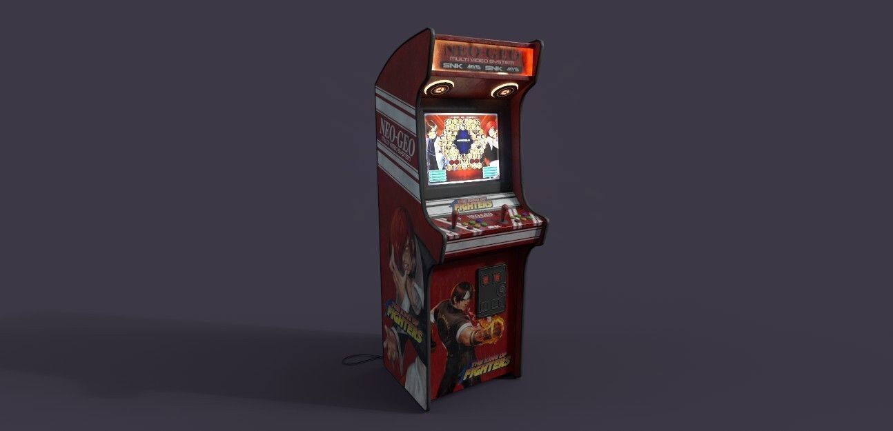 3D model THE KING OF FIGHTERS NEO-GEO Arcade Machine VR / AR / low-poly ...