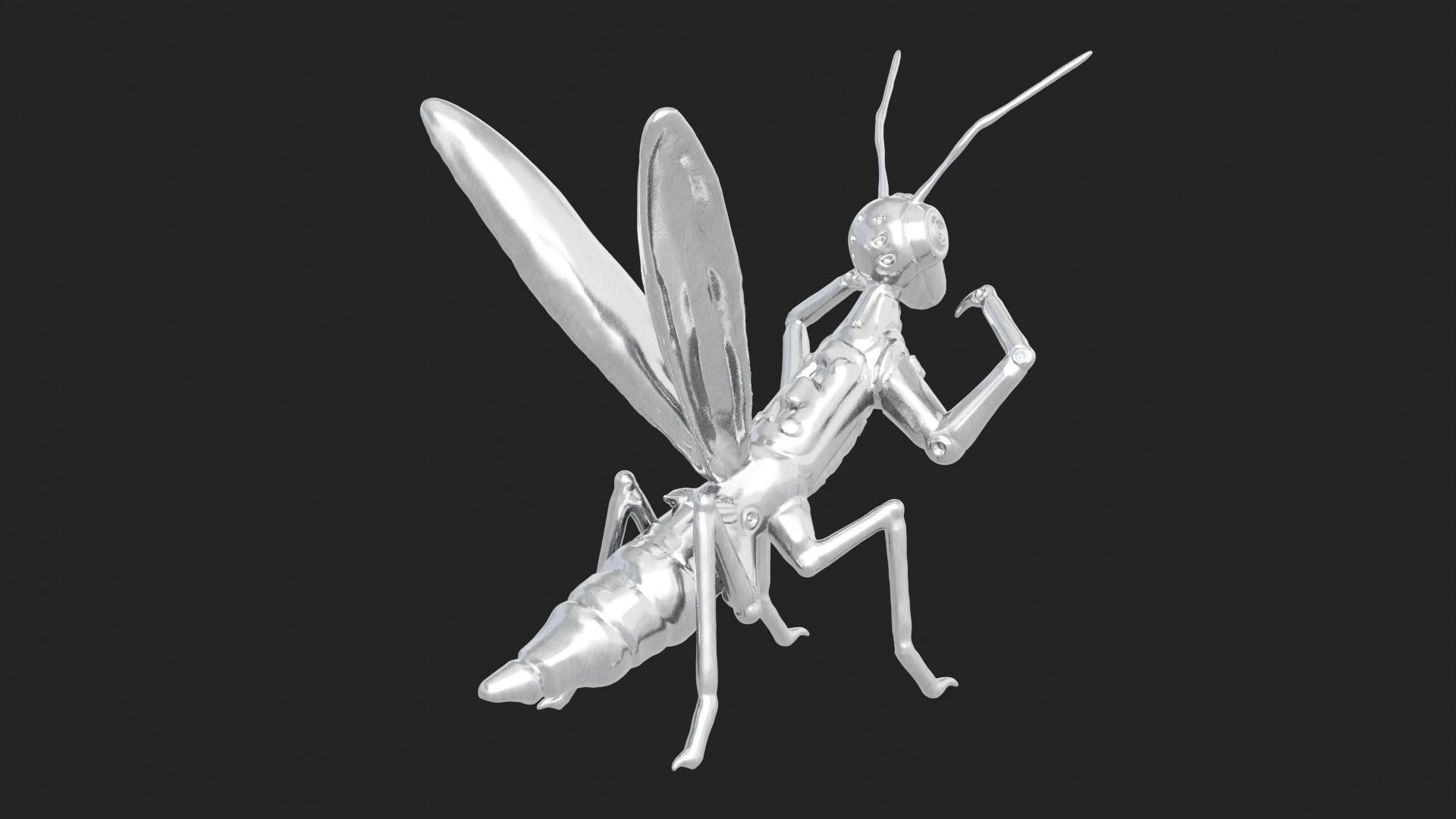 3D Printable Mantis Sculpture 3D model 3D printable | CGTrader