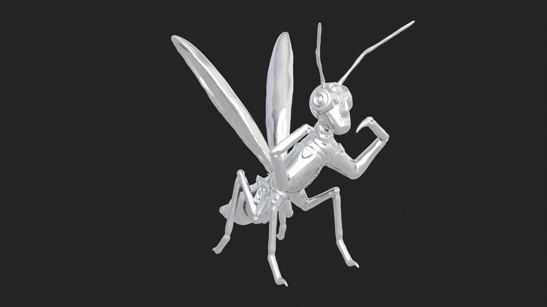 3D Printable Mantis Sculpture 3D model 3D printable | CGTrader
