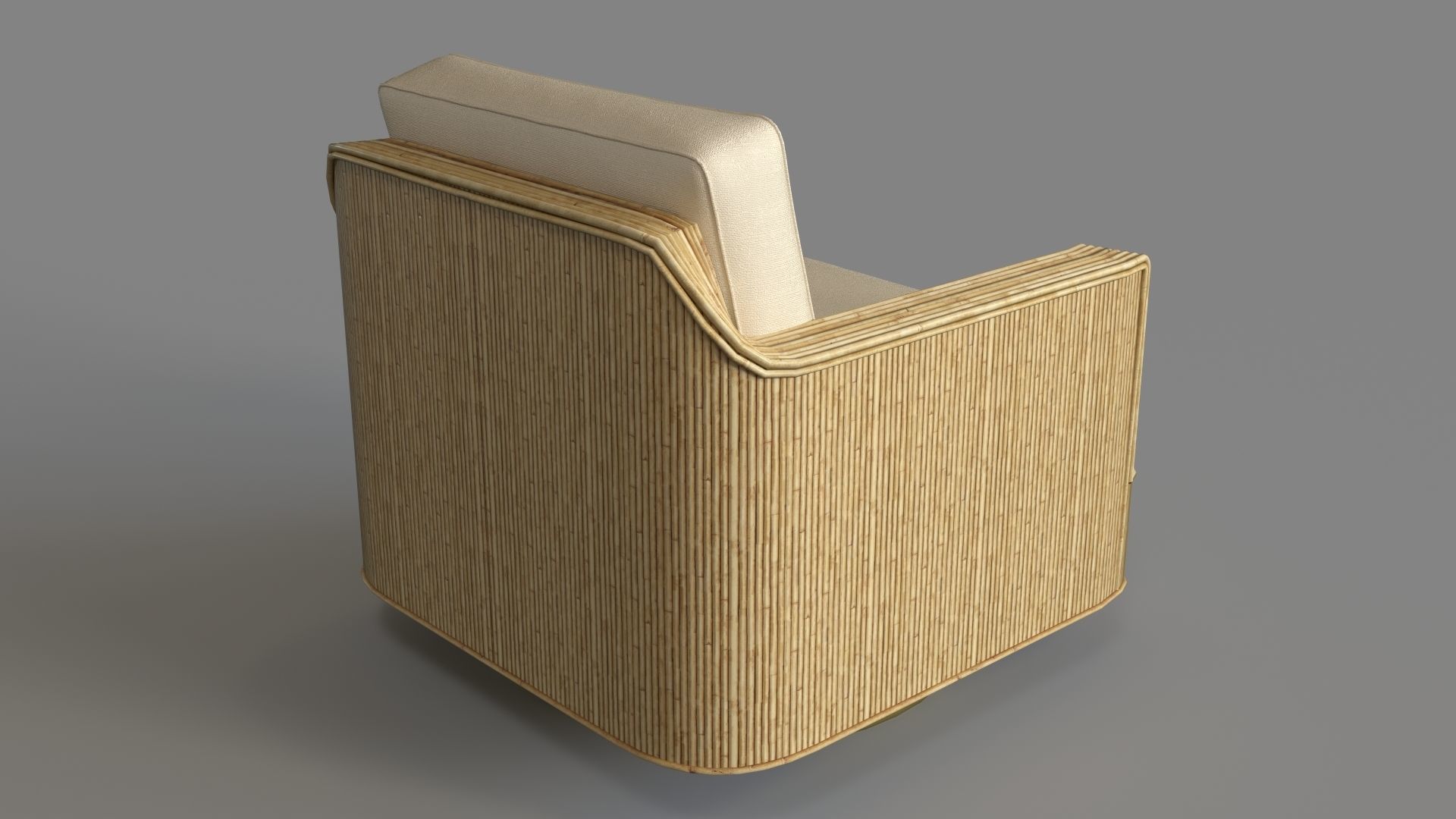 Moses Lounge Chair In Natural 3D model | CGTrader