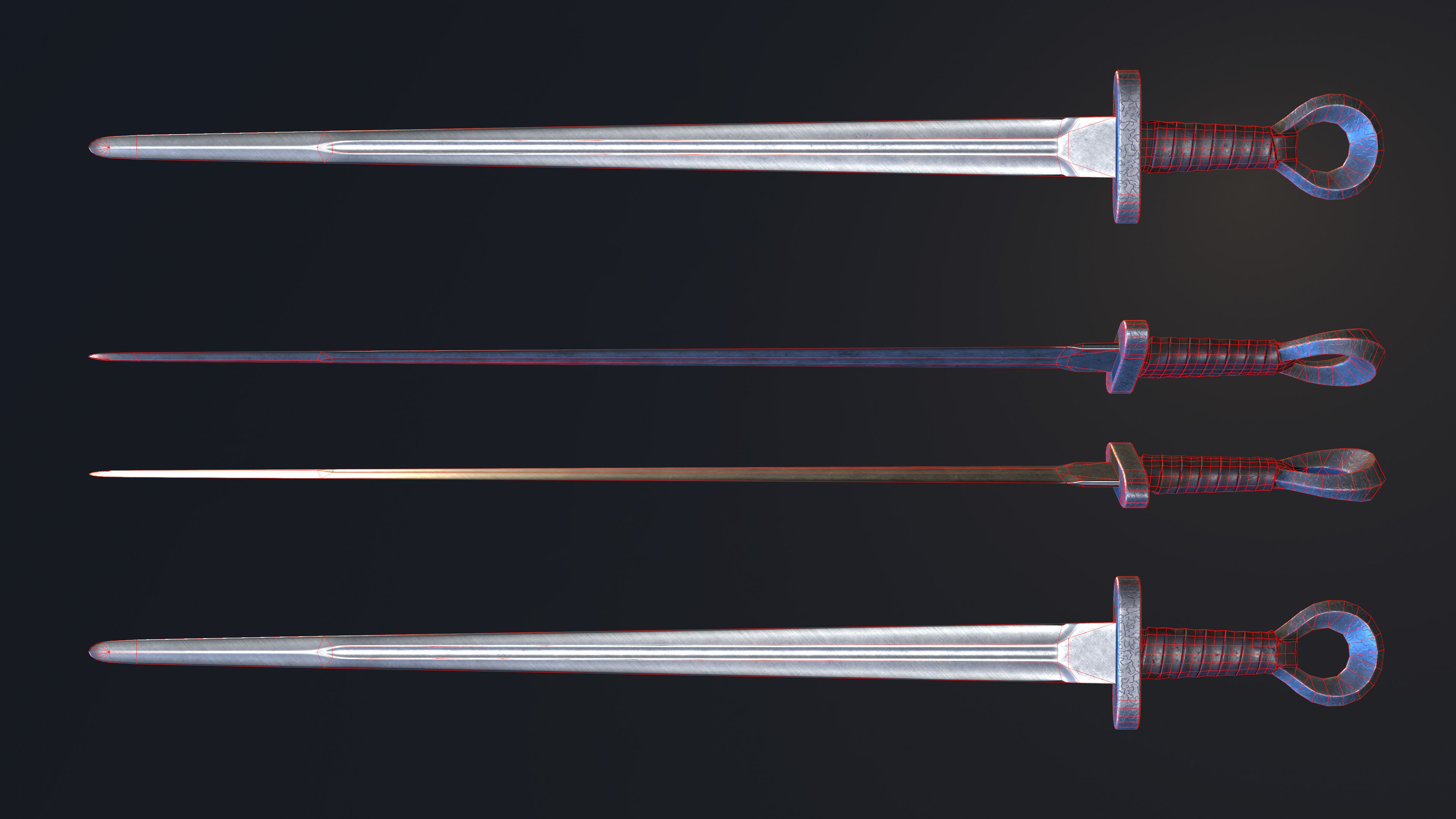 3D model Roman Germanic Sword VR / AR / low-poly | CGTrader