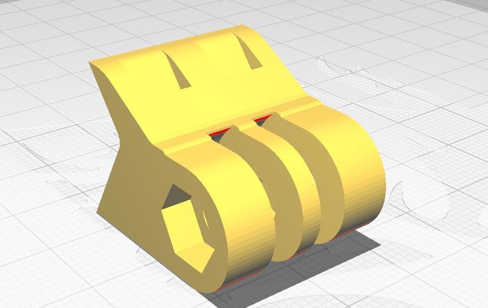 GoPro Chin mount for FOX Proframe MTB Helmet 3D model 3D printable ...