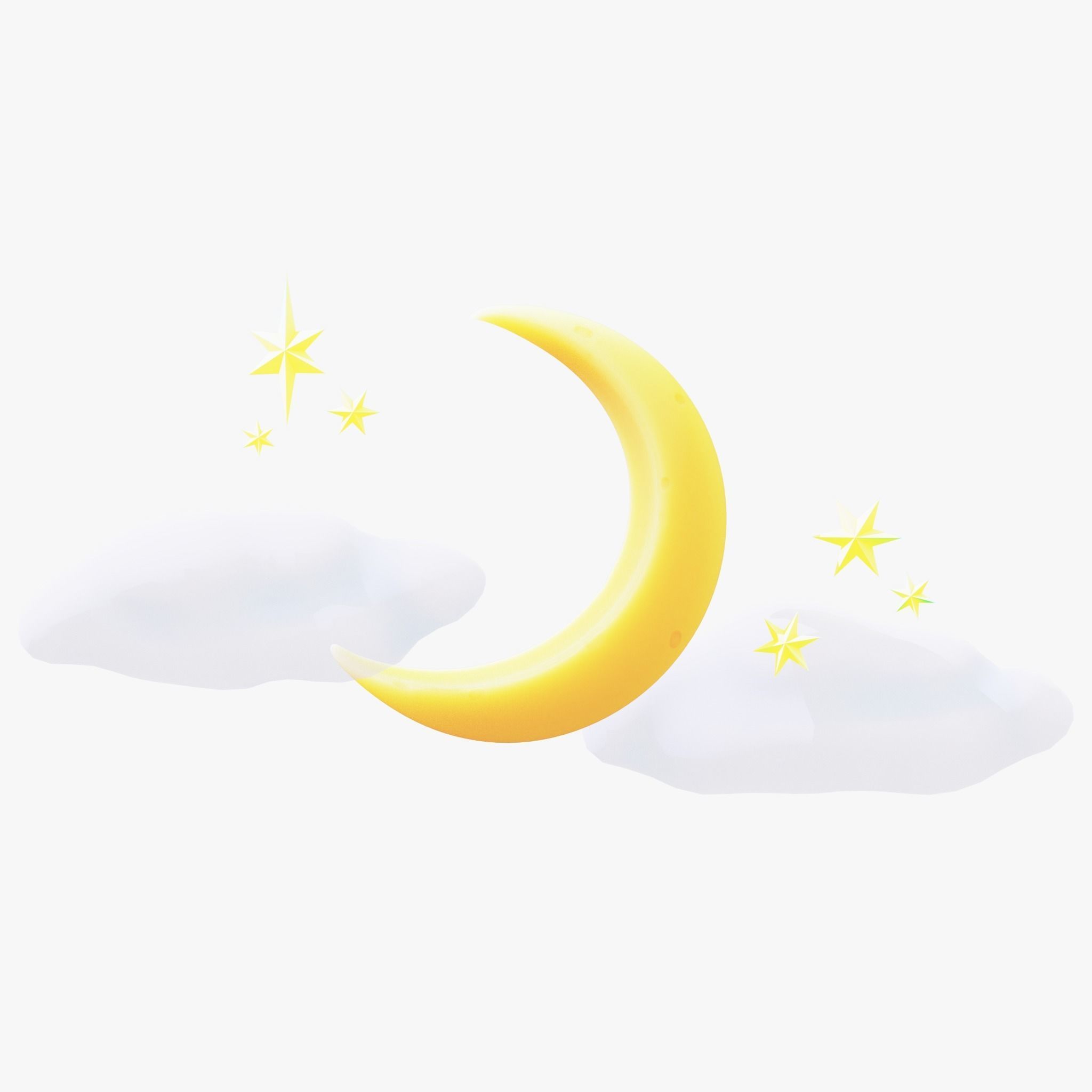 Stylized Moon 3D model | CGTrader