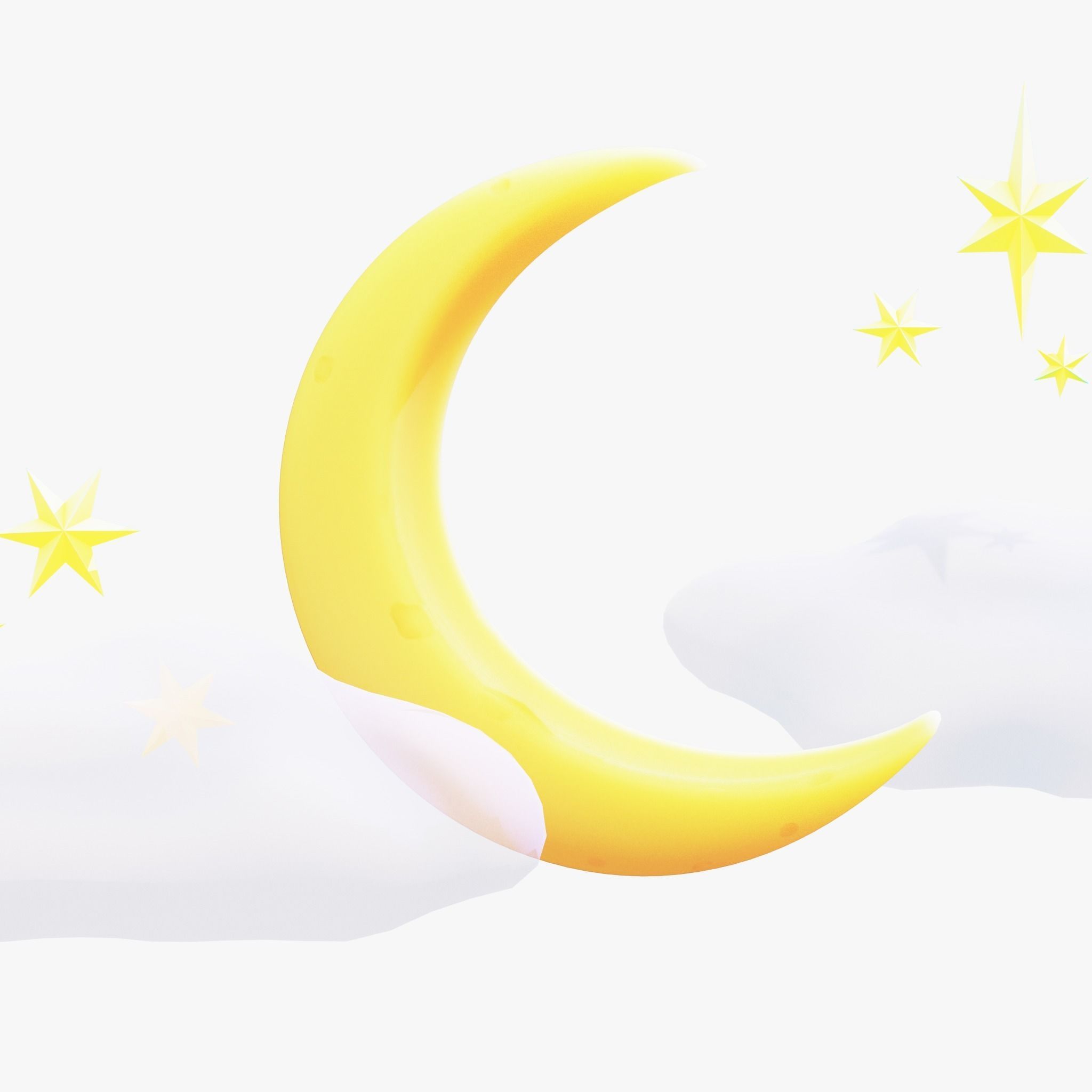 Stylized Moon 3D model | CGTrader