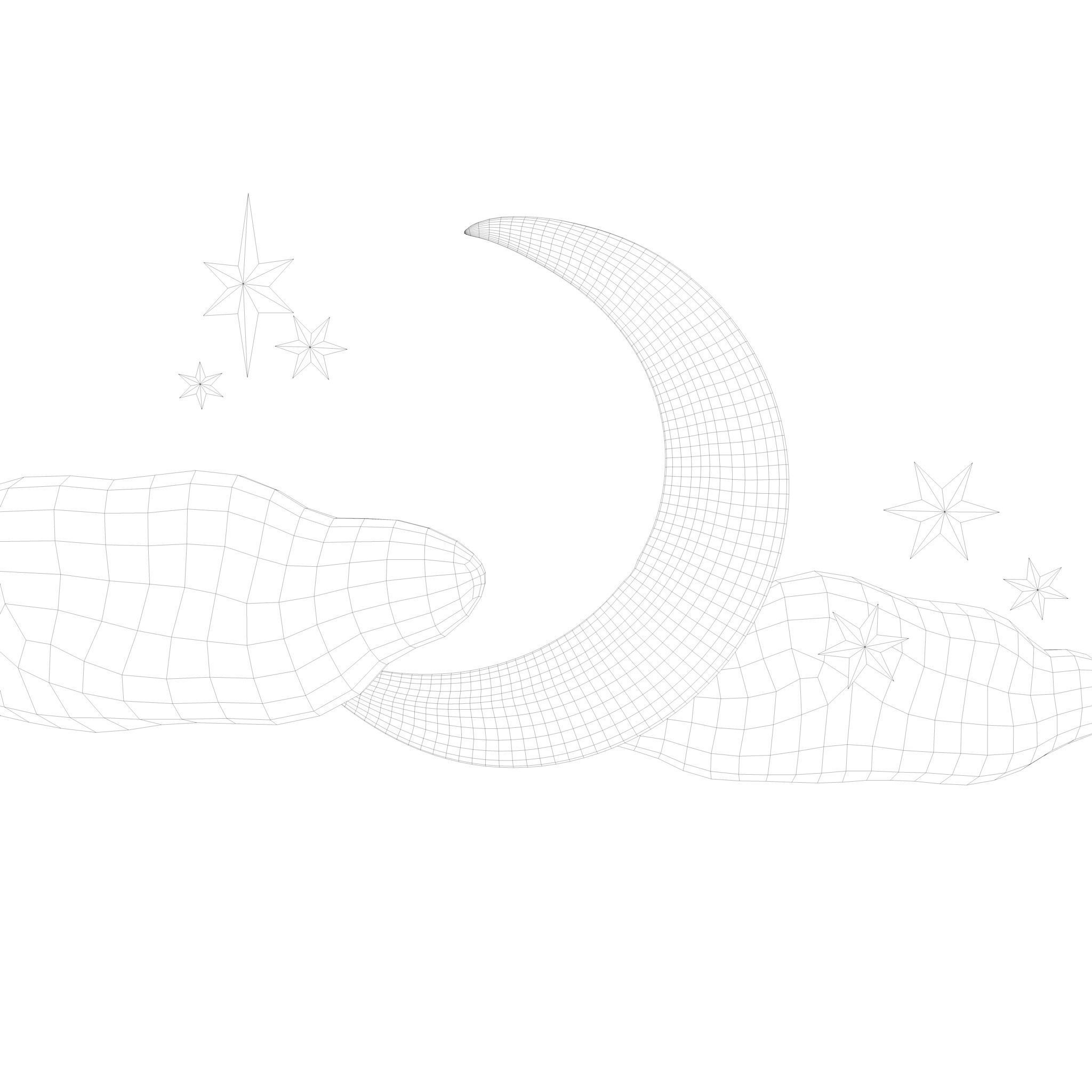 Stylized Moon 3D model | CGTrader