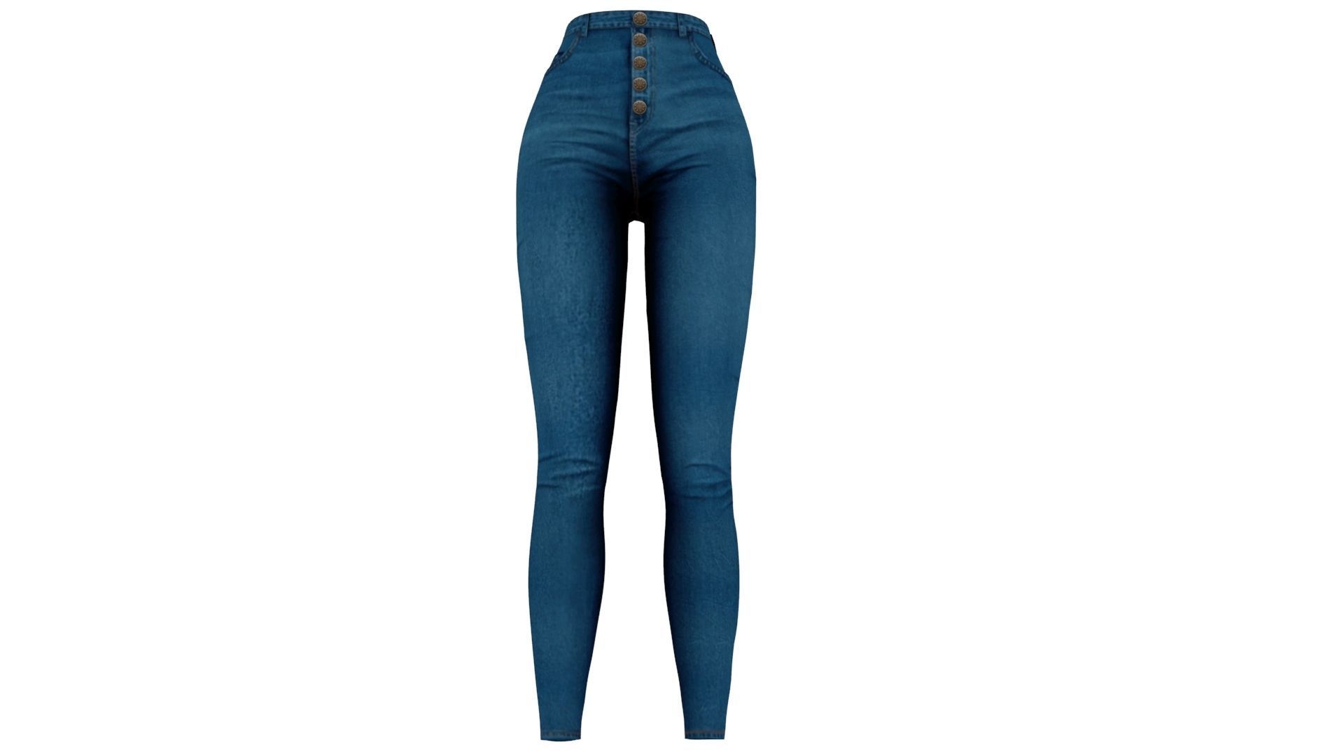 3D model Blue Jeans Female Rigged VR / AR / low-poly | CGTrader