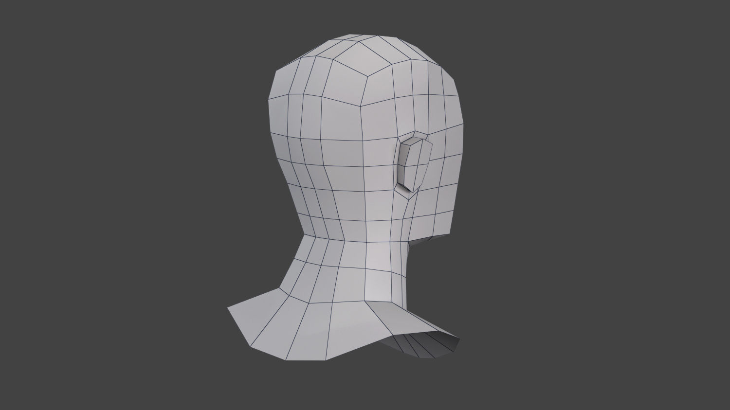 Head Base Mesh 3D model | CGTrader