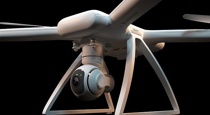 Drone dji phantom quadcopter 3D model | CGTrader