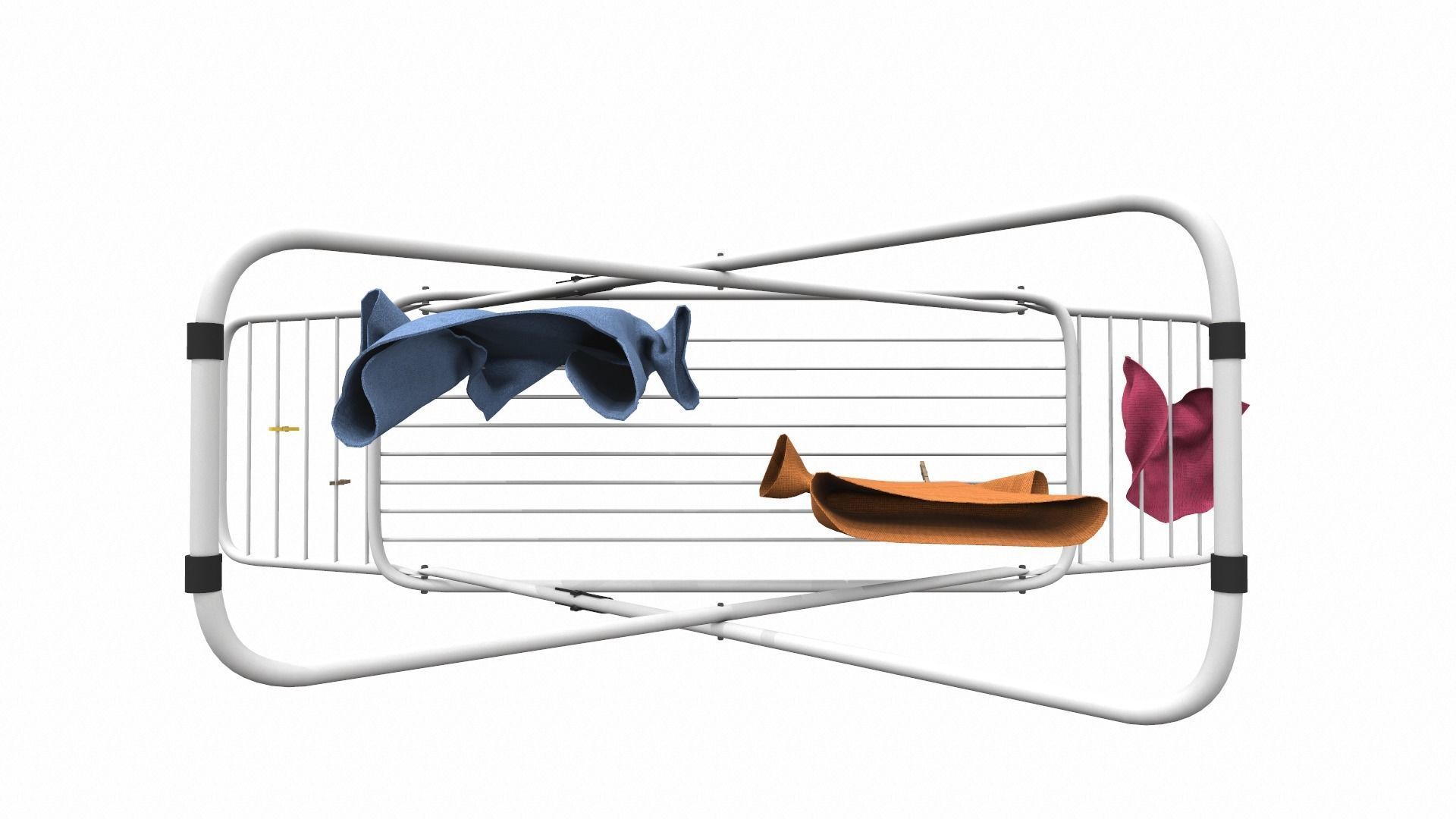 Clothes laundry drying rack 3D model | CGTrader
