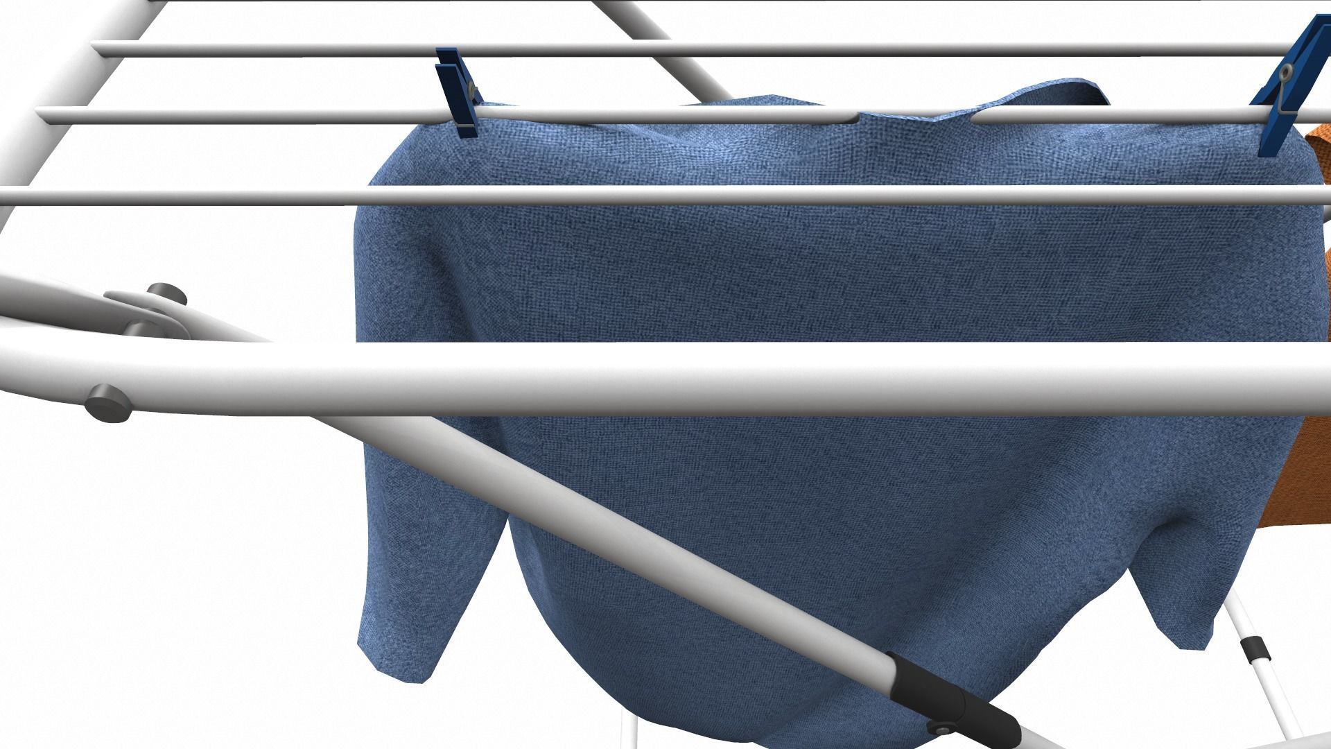 Clothes laundry drying rack 3D model | CGTrader