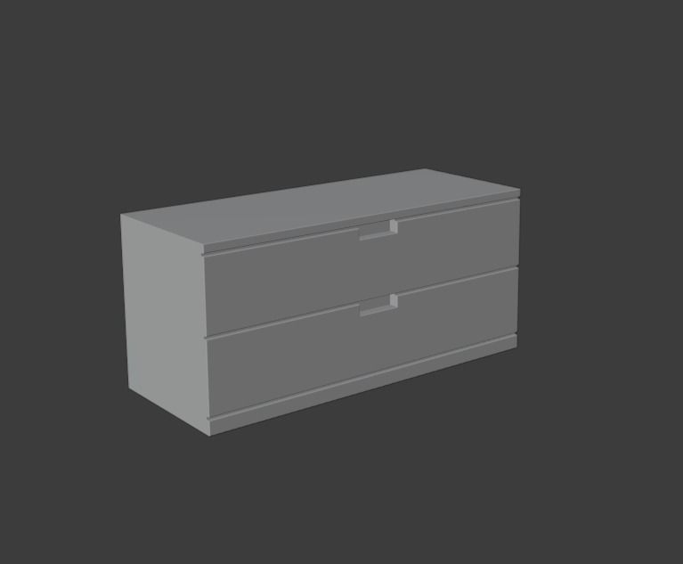 3D model Low Poly Bed with 3 different texture sets VR / AR / low-poly ...