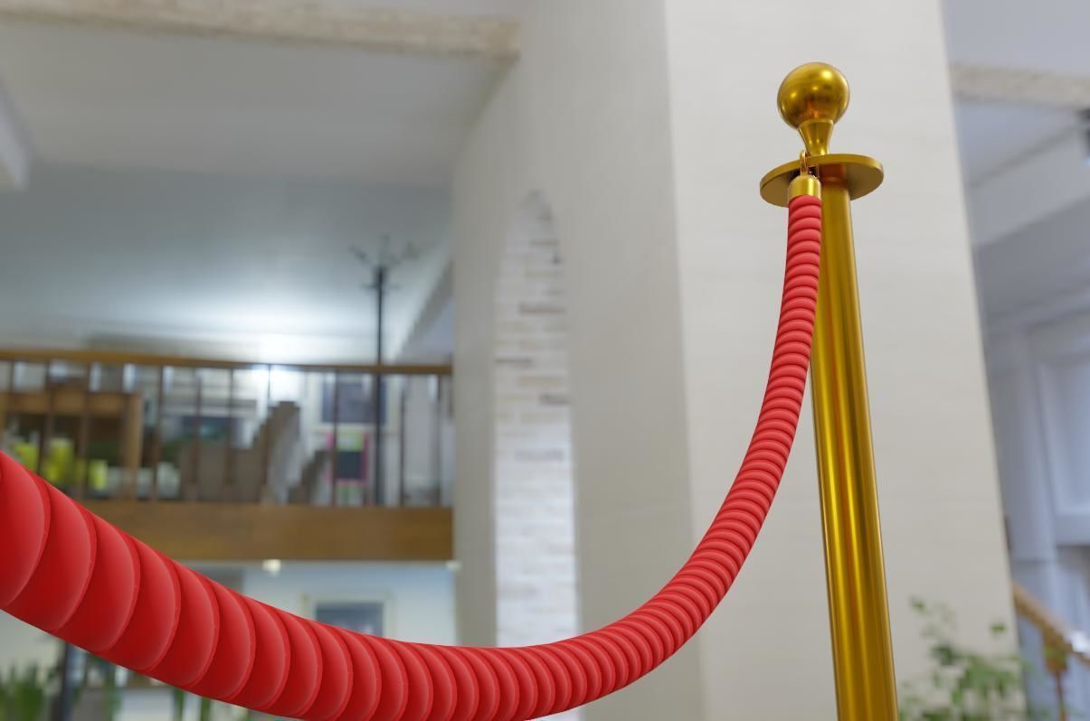 3D model Queue Separator Pedestal - Organizador de Fila VR / AR / low-poly | CGTrader