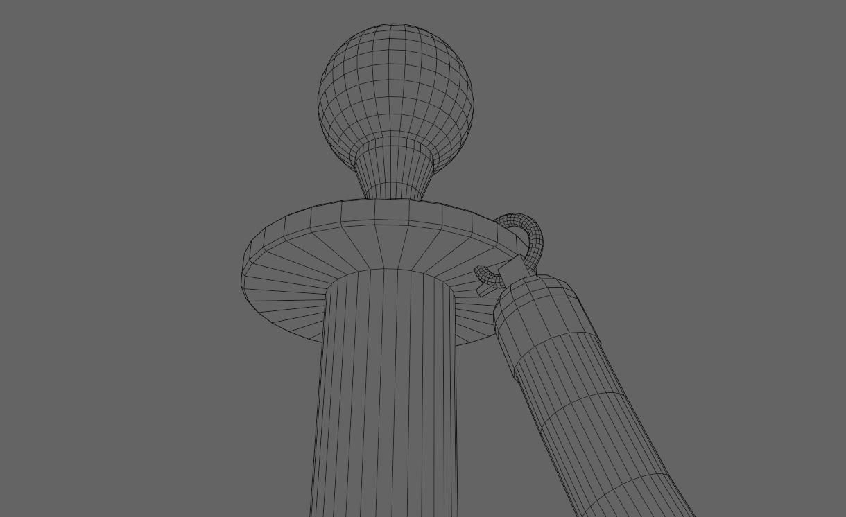 3D model Queue Separator Pedestal - Organizador de Fila VR / AR / low-poly | CGTrader