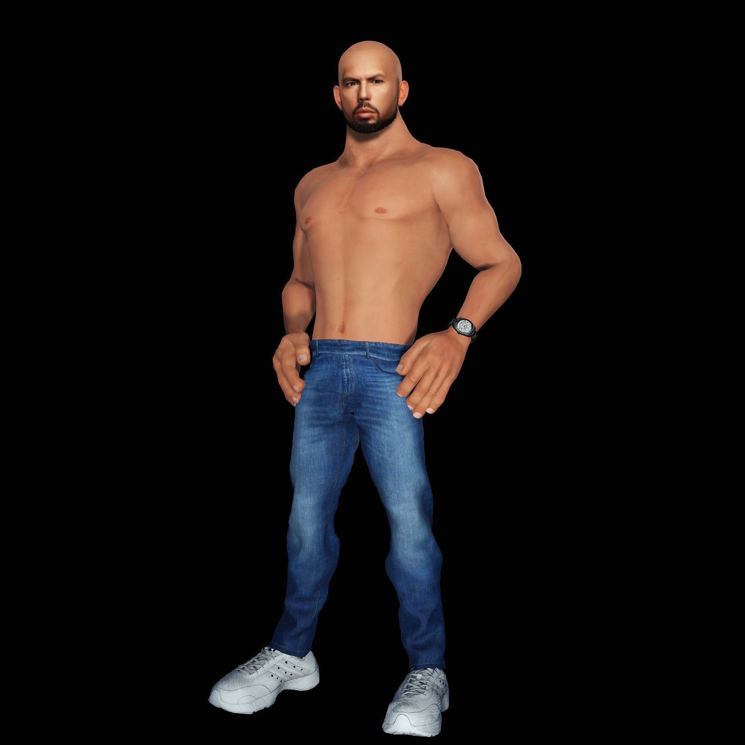 3D model Andrew Tate 3D Character Ready For Animation VR / AR / low ...