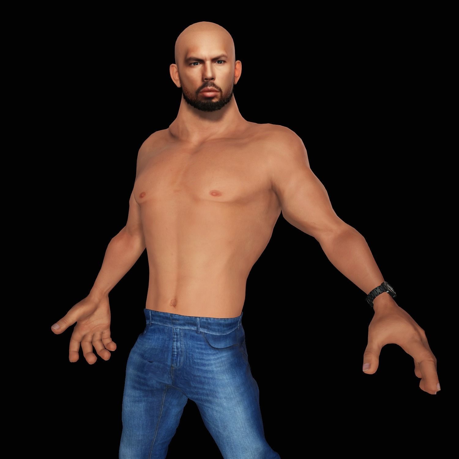 3D model Andrew Tate 3D Character Ready For Animation VR / AR / low ...