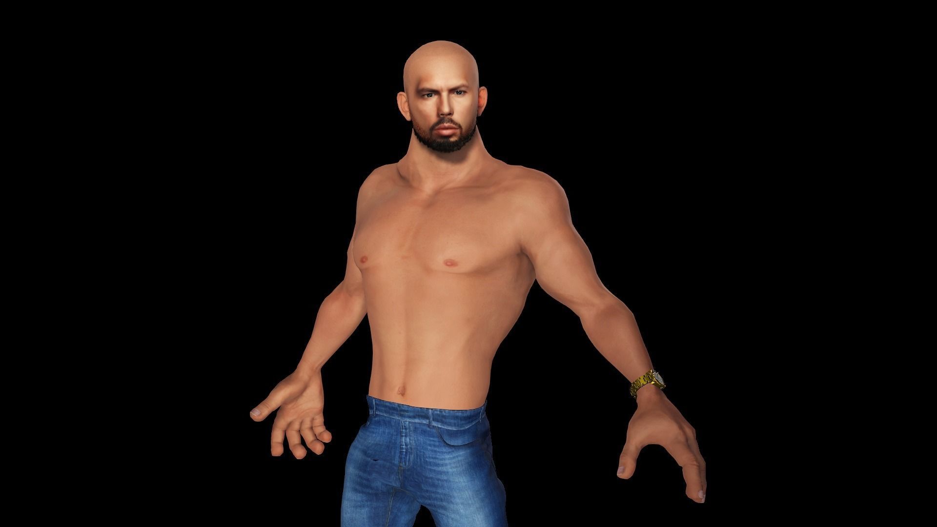 3D model Andrew Tate 3D Character Ready For Animation VR / AR / low ...