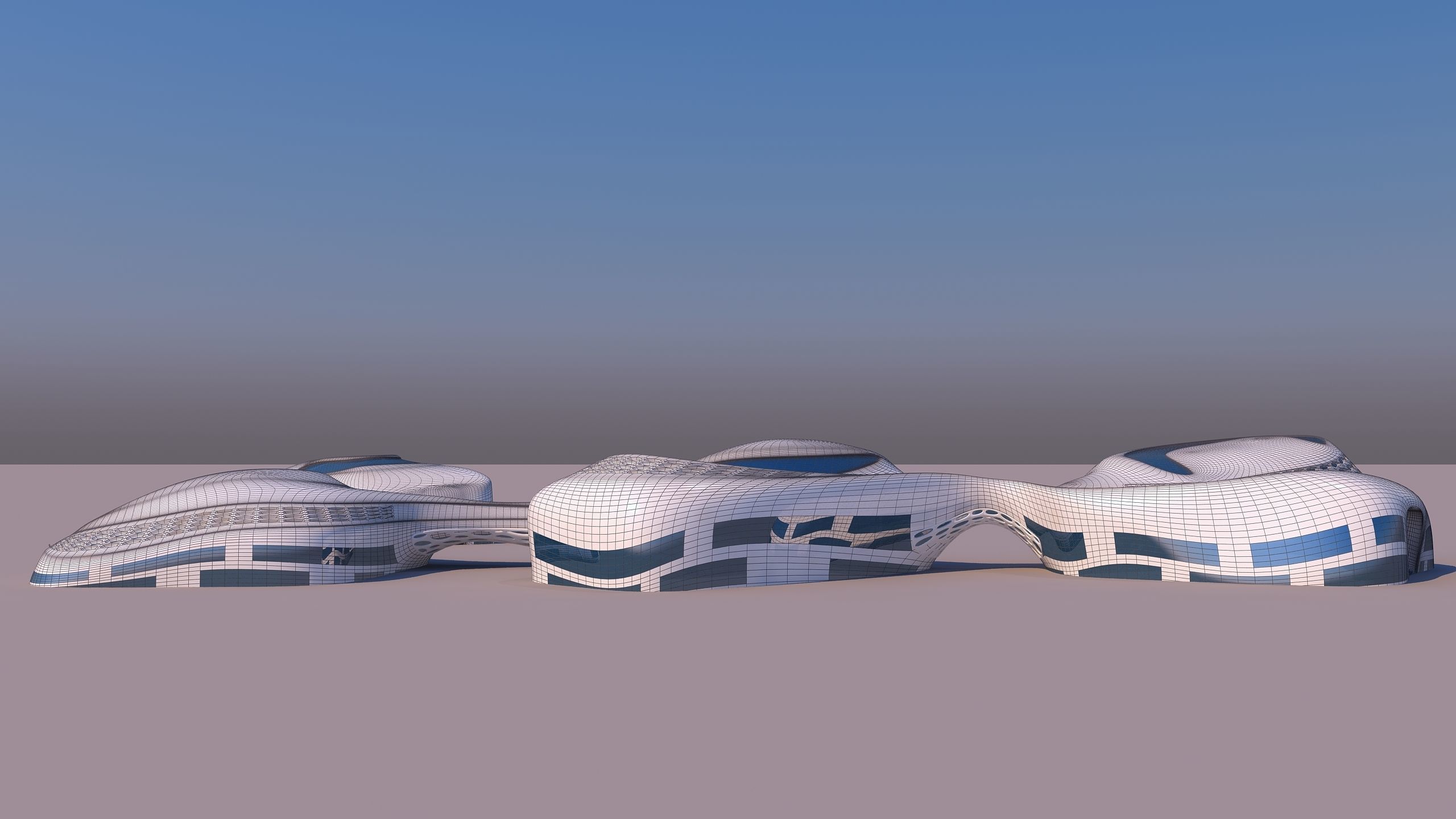 0104 - Organic Building 3D model | CGTrader