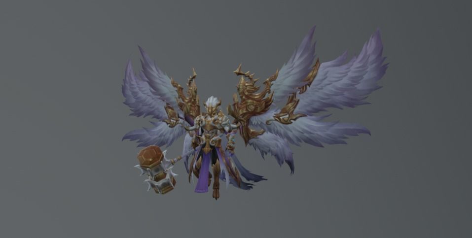 3D model HERO KNIGHT 3 LOW POLY CREATURE Low-poly 3D model VR / AR ...