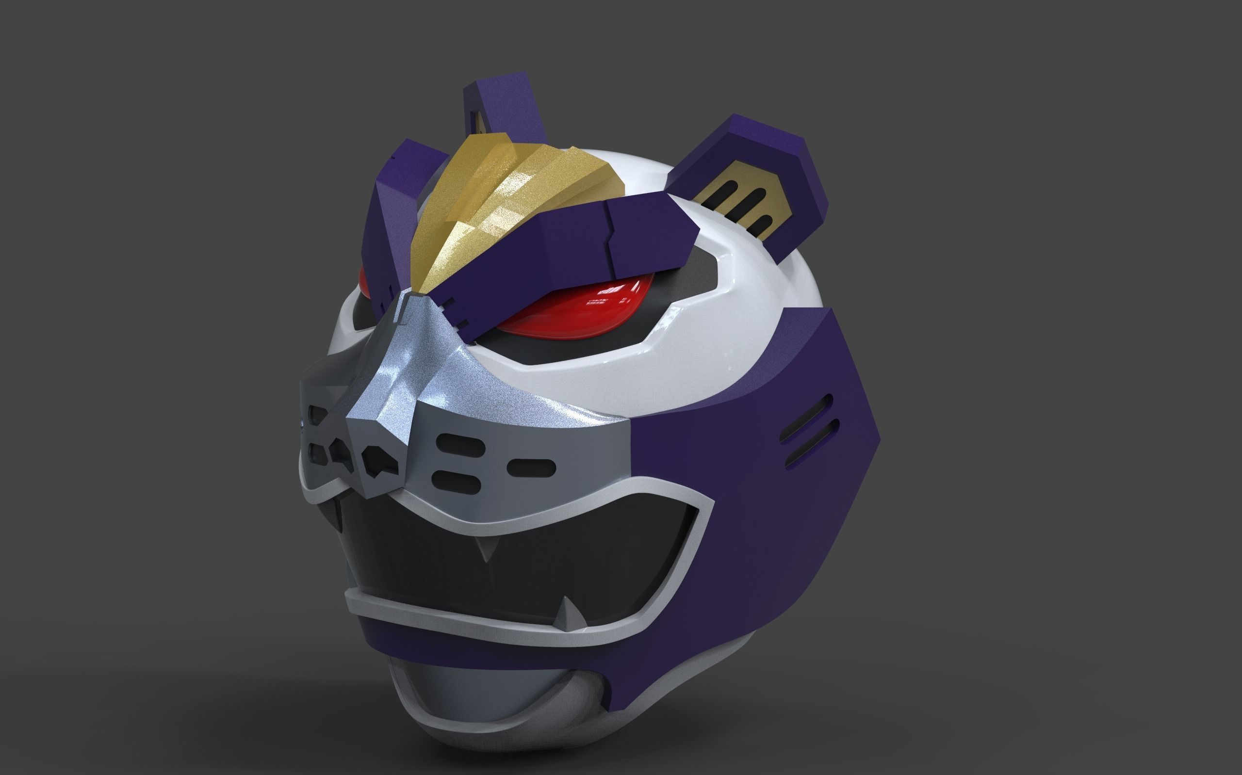Power Ranger Wild Force Bear Helmet 3D model 3D printable | CGTrader