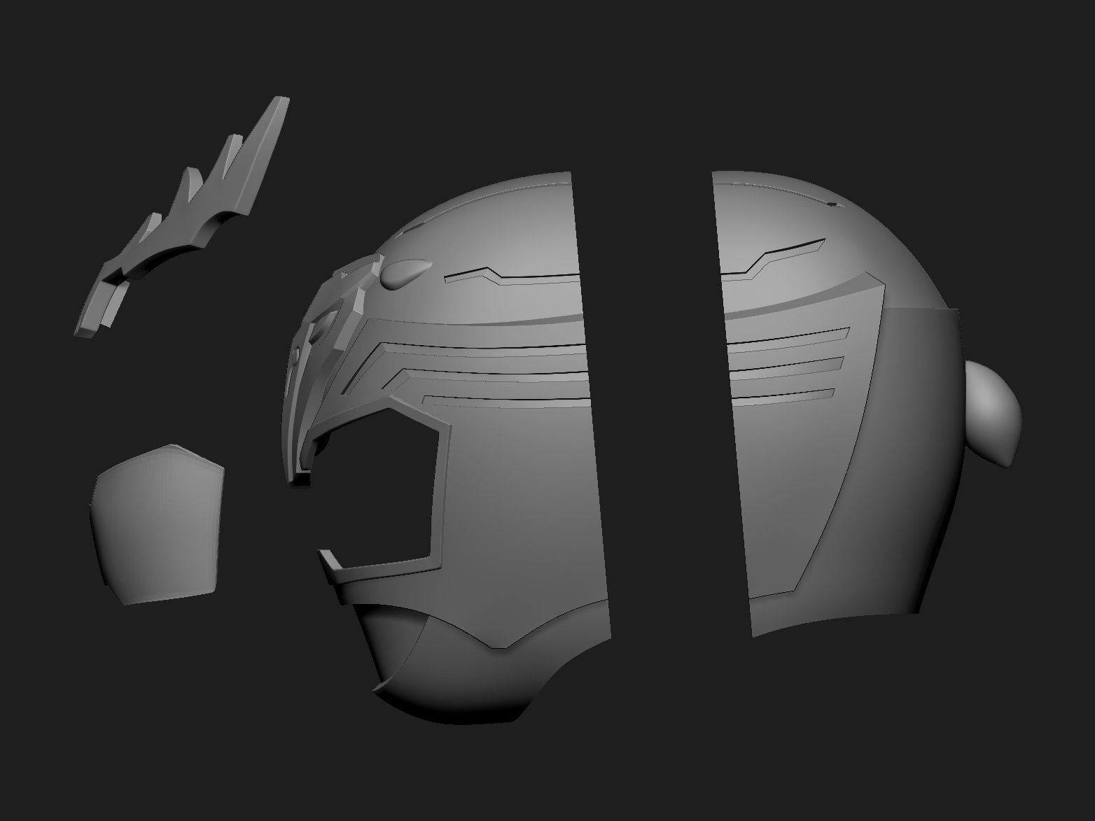 Power Ranger Wild Force Deer Helmet 3D model 3D printable | CGTrader