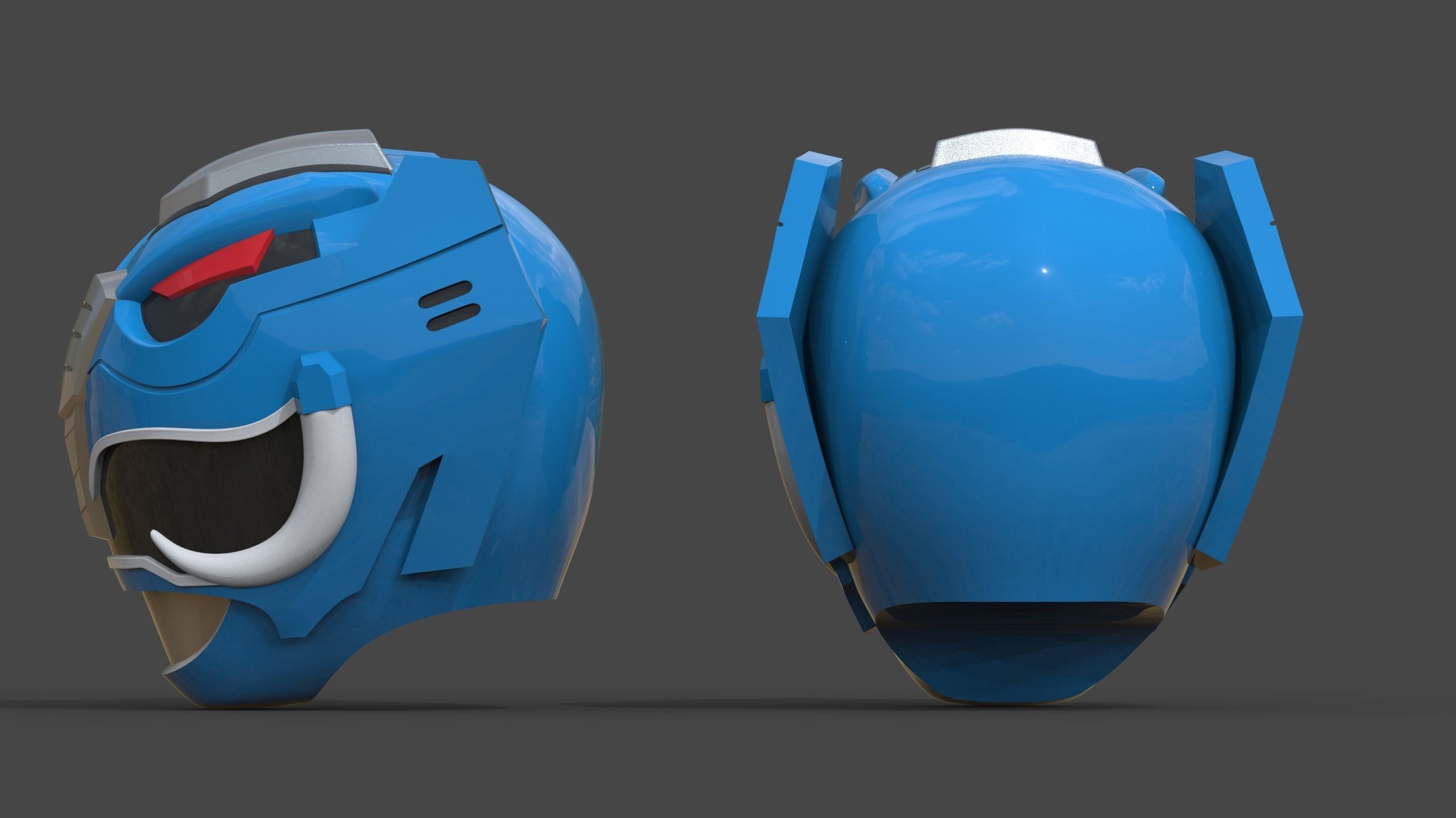 Power Ranger Wild Force Elephant Helmet 3D model 3D printable | CGTrader