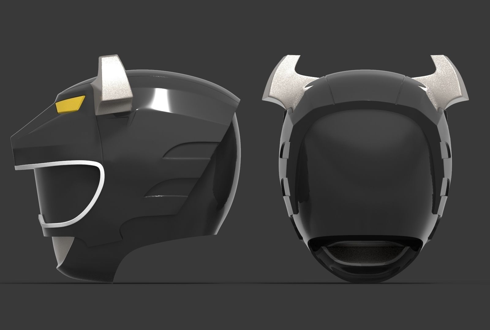 Power Ranger Wild Force-Gao Ranger Black Helmet 3D model 3D printable ...