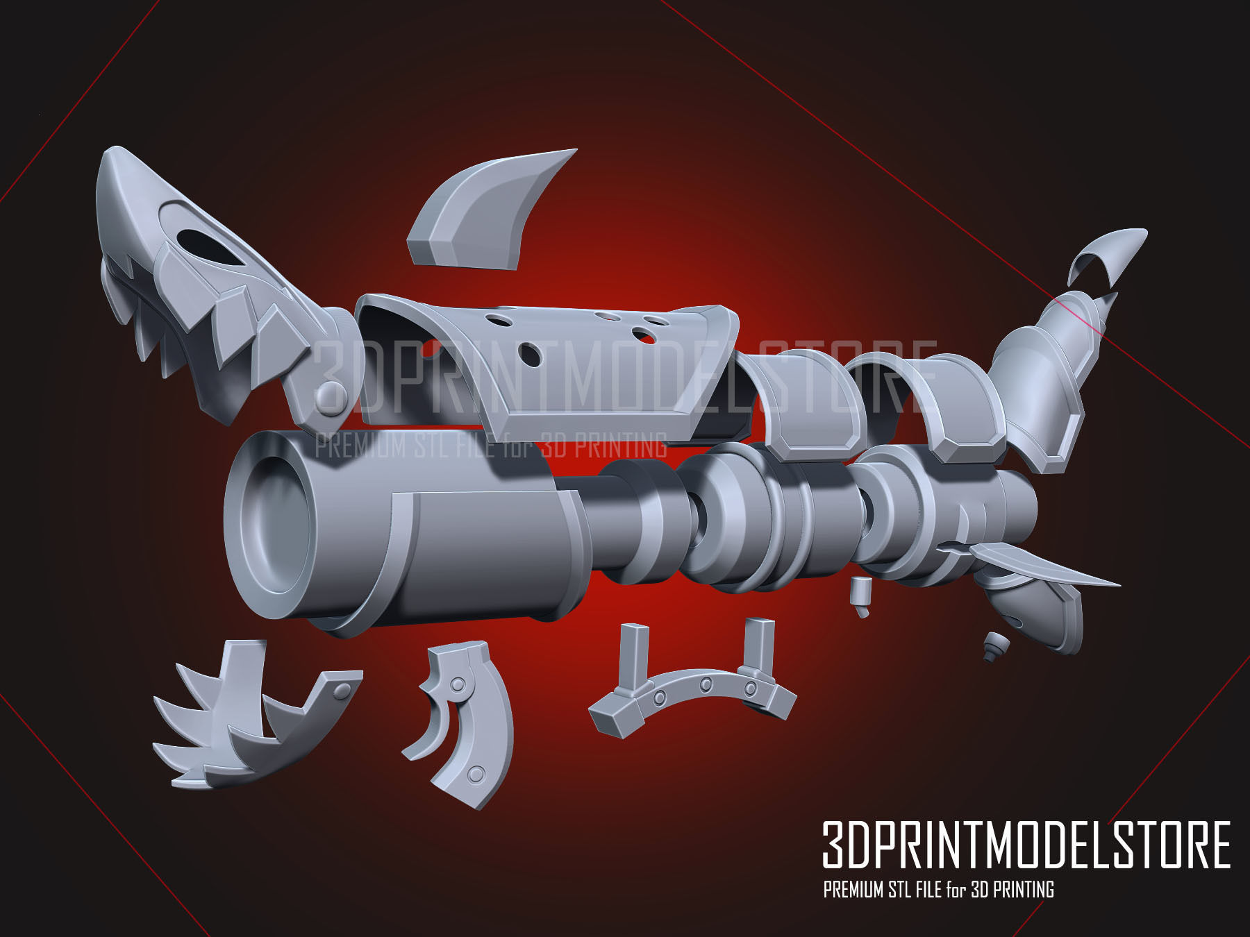 Fishbones STL File for Cosplay 3D model 3D printable | CGTrader
