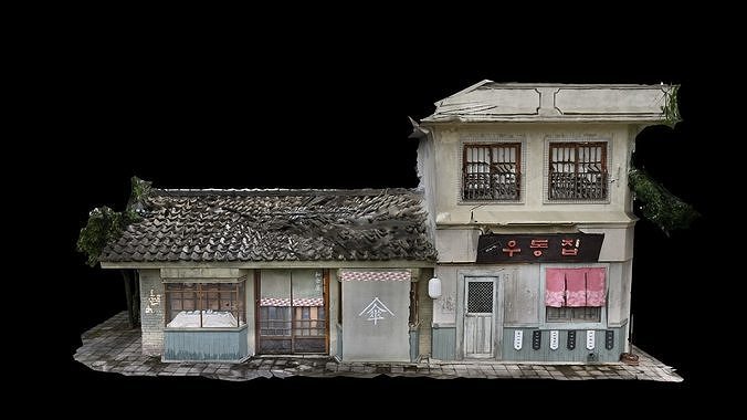 Old Asian Building 3D model | CGTrader