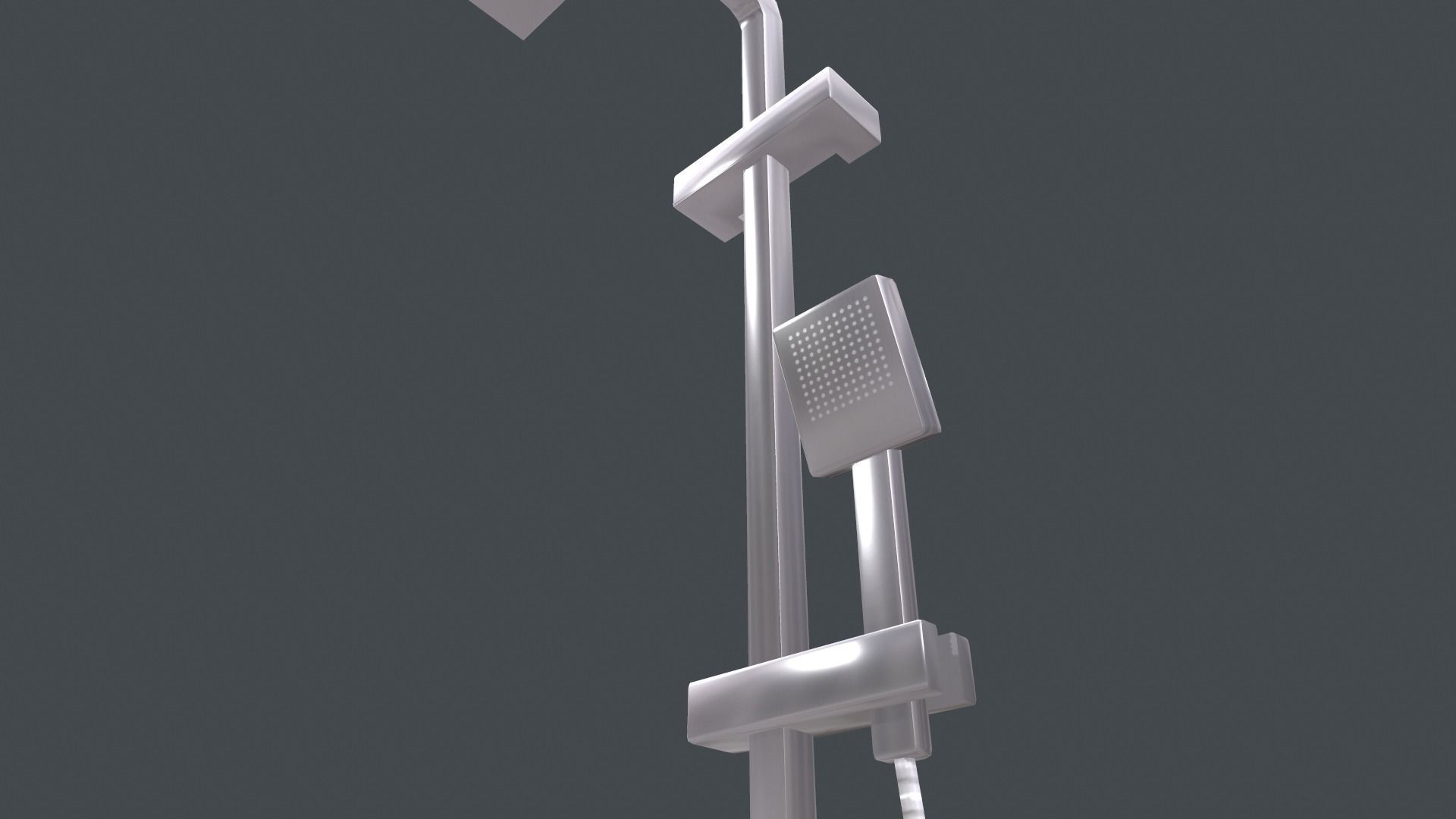 3D model Wall-Mount Shower Set VR / AR / low-poly | CGTrader