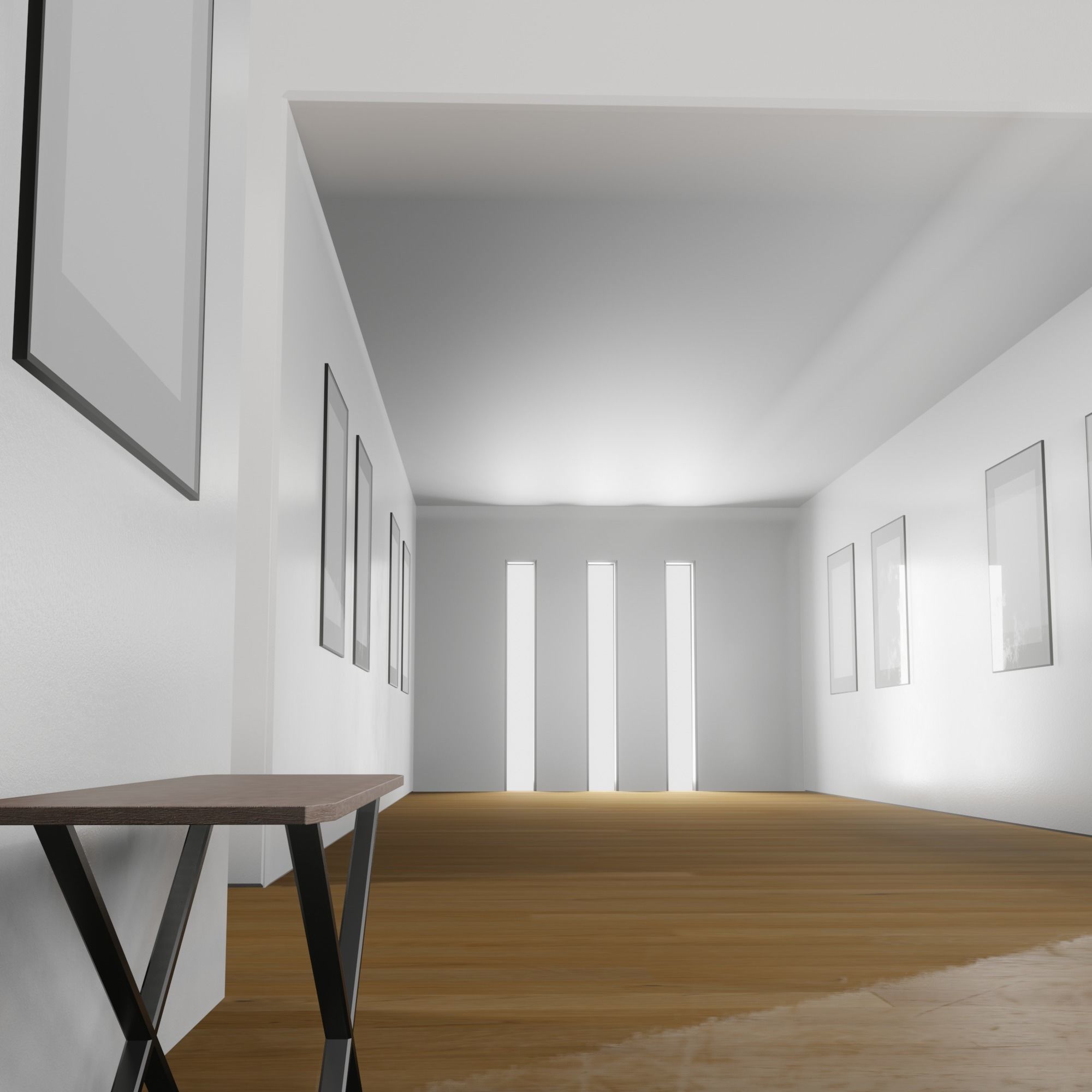 ART GALLERY Museum Interior 3D model | CGTrader