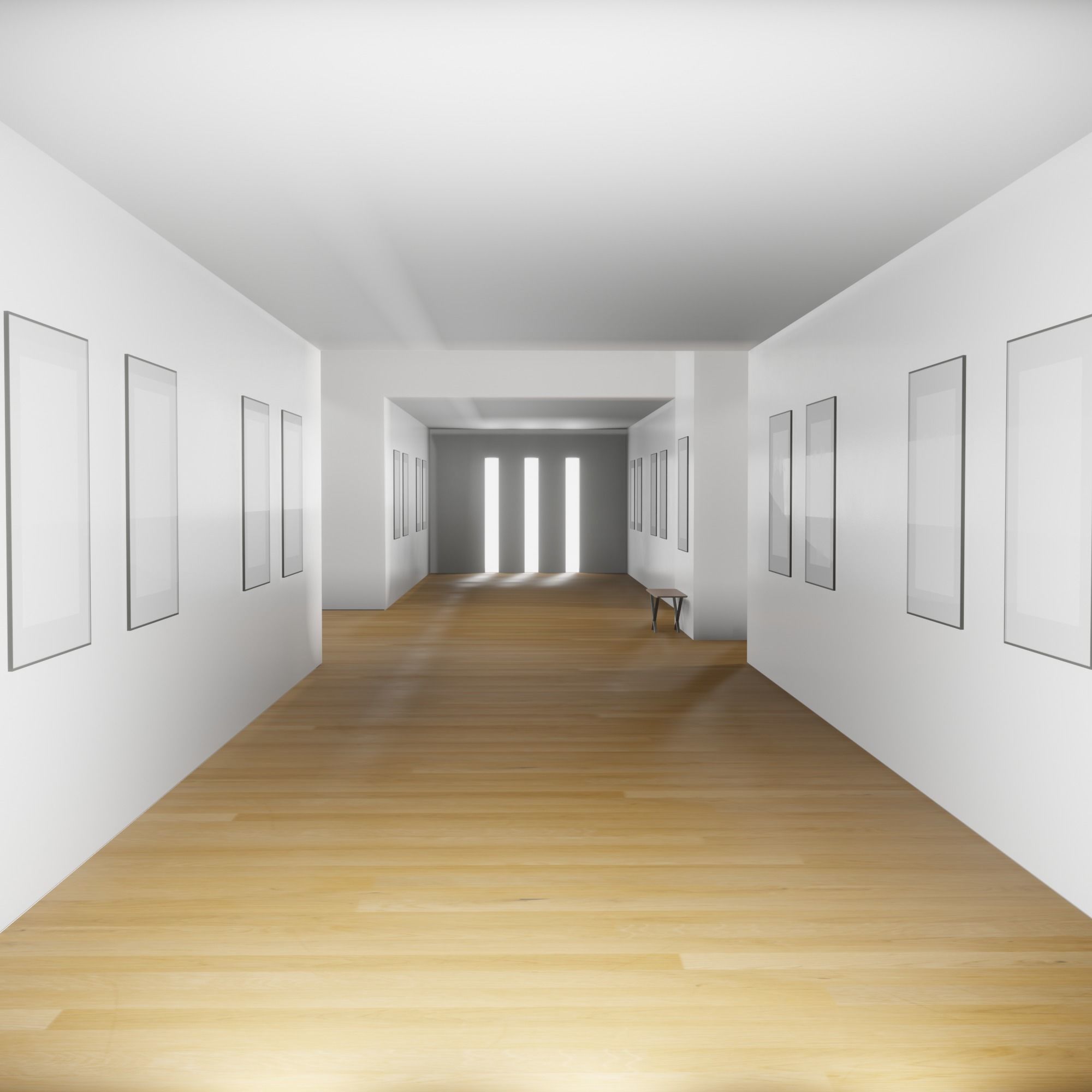ART GALLERY Museum Interior 3D model | CGTrader
