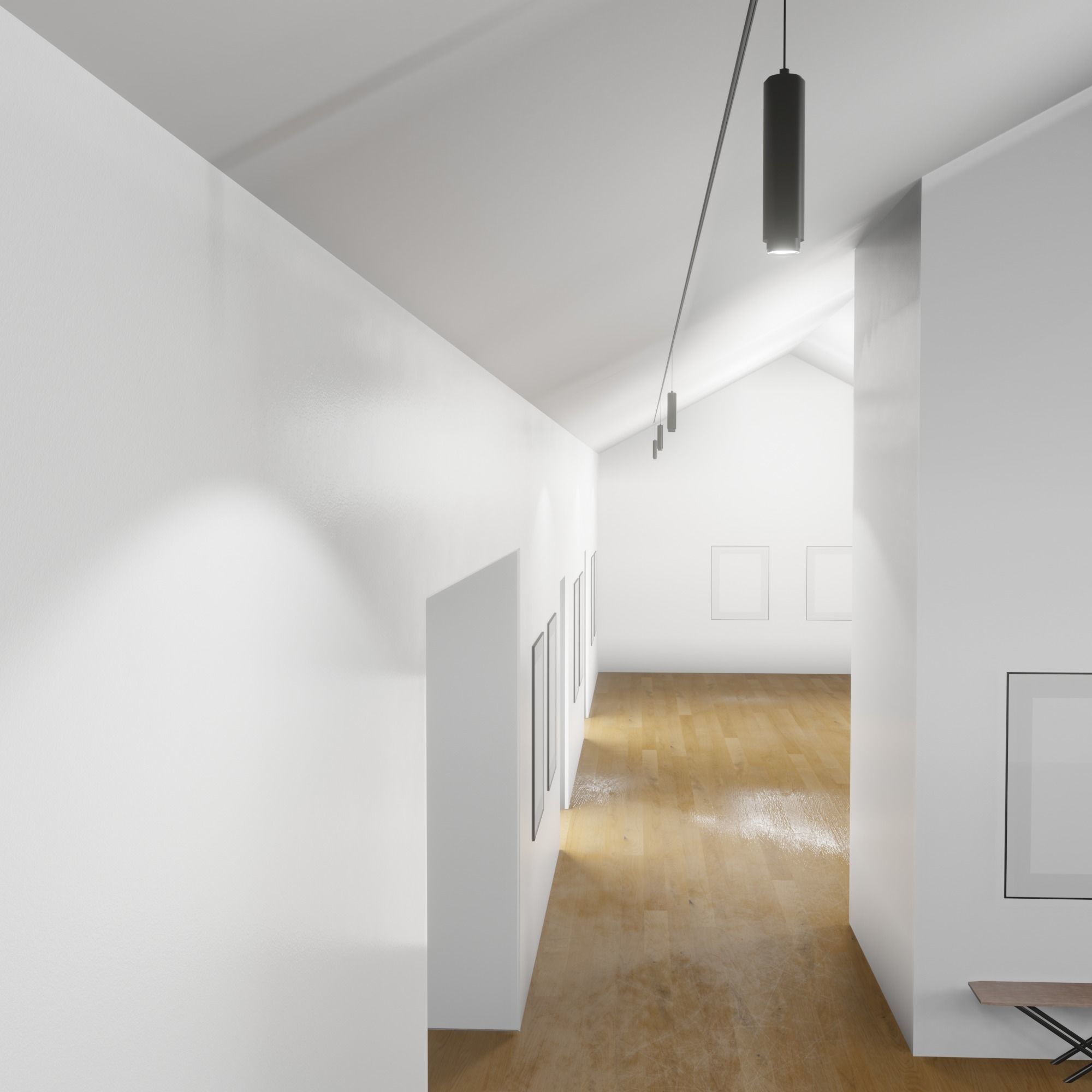 ART GALLERY Museum Interior 3D model | CGTrader
