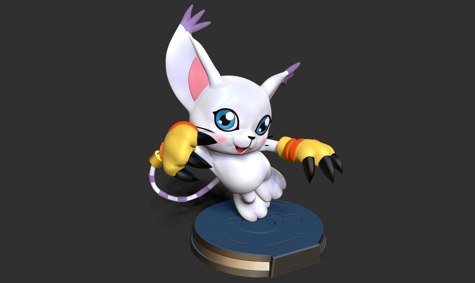 Tailmon - Digimon Adventure 3D model 3D printable | CGTrader
