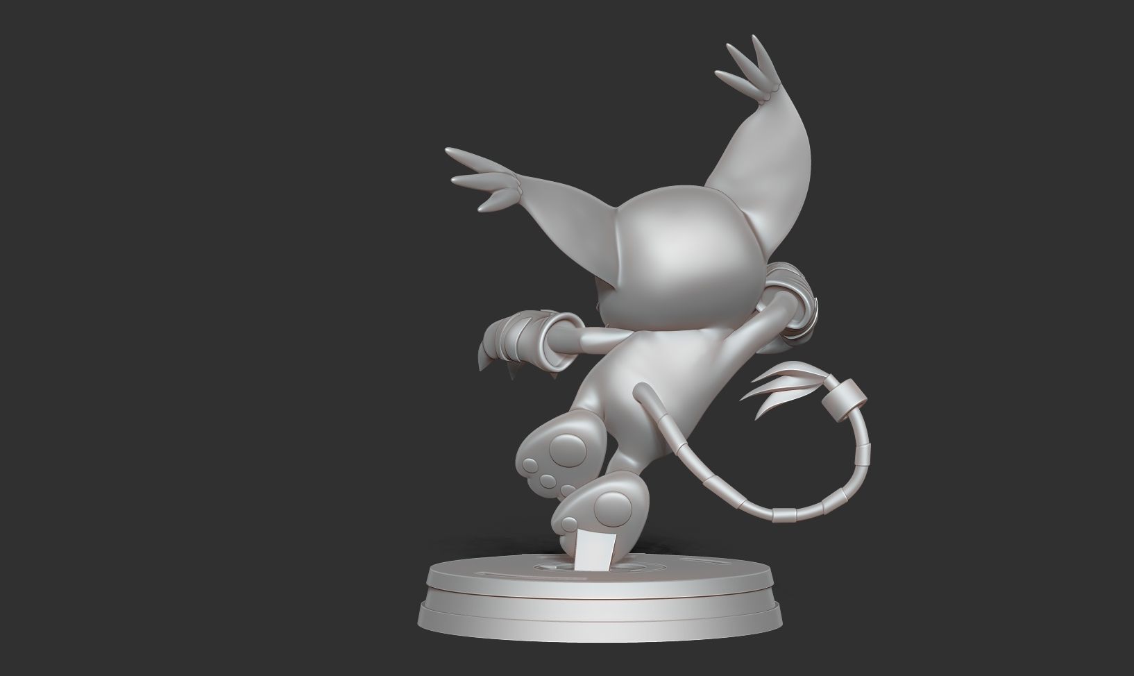 Tailmon - Digimon Adventure 3D model 3D printable | CGTrader