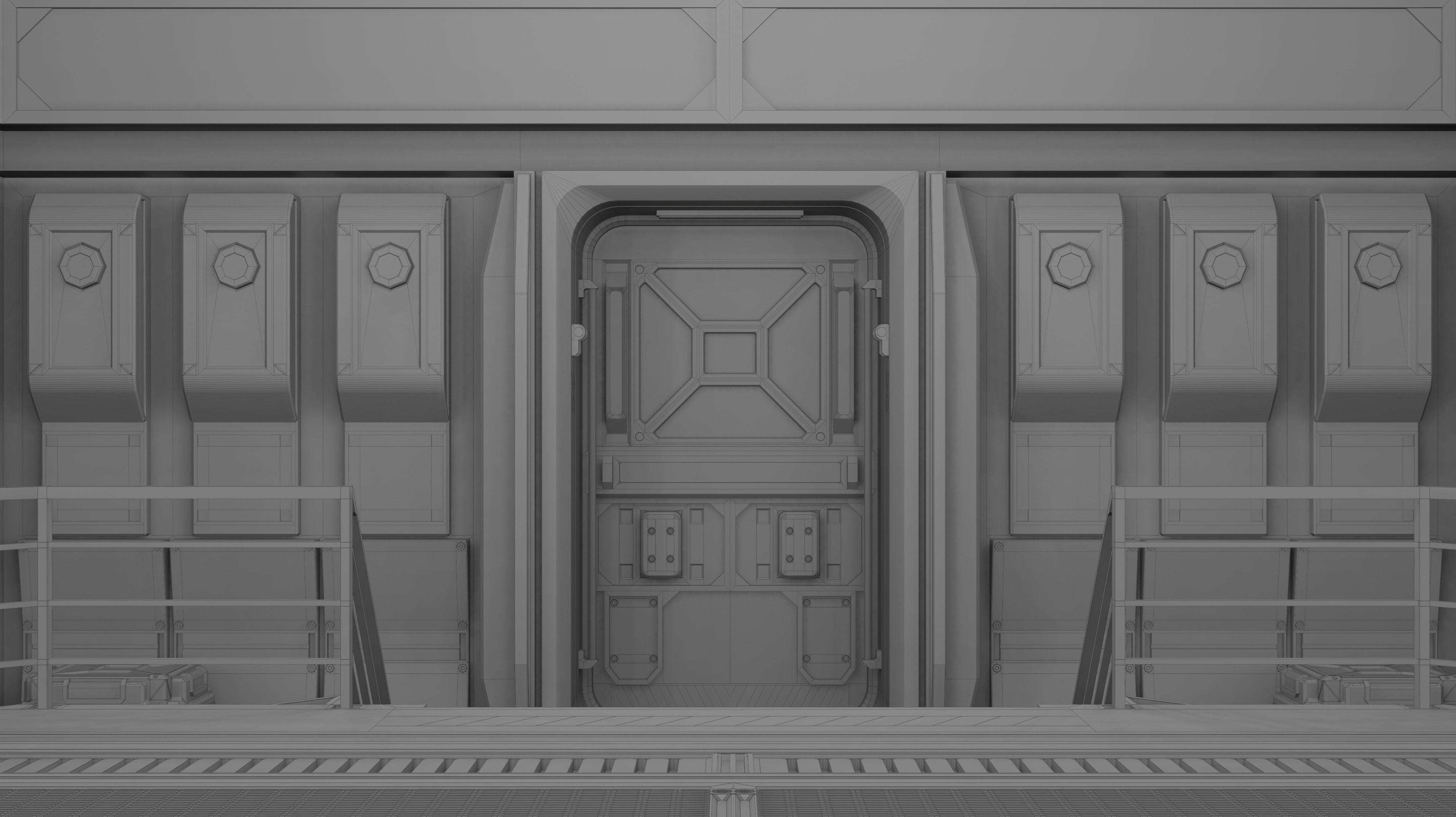 Laboratory control room 3D model | CGTrader