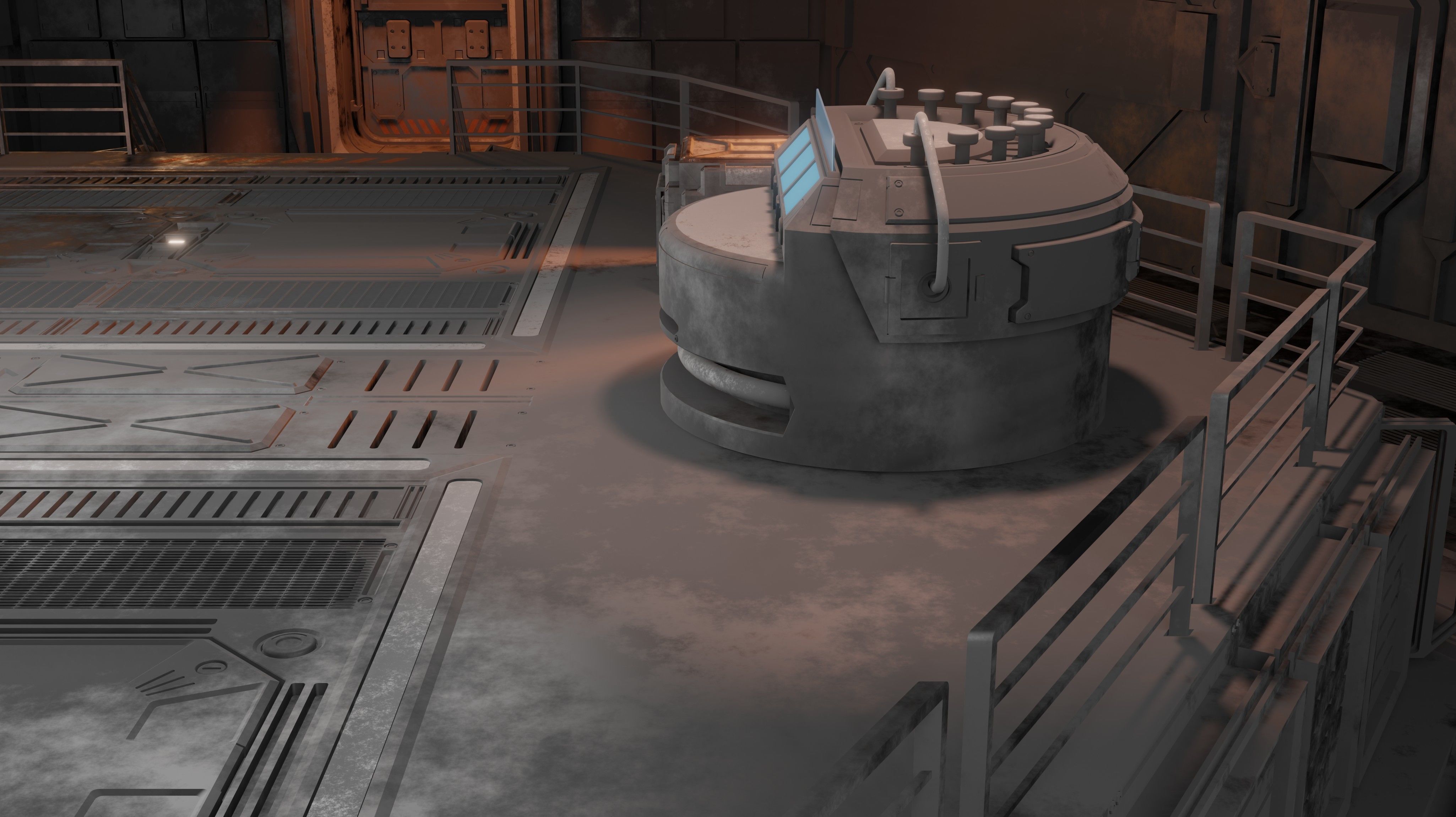 Laboratory control room 3D model | CGTrader