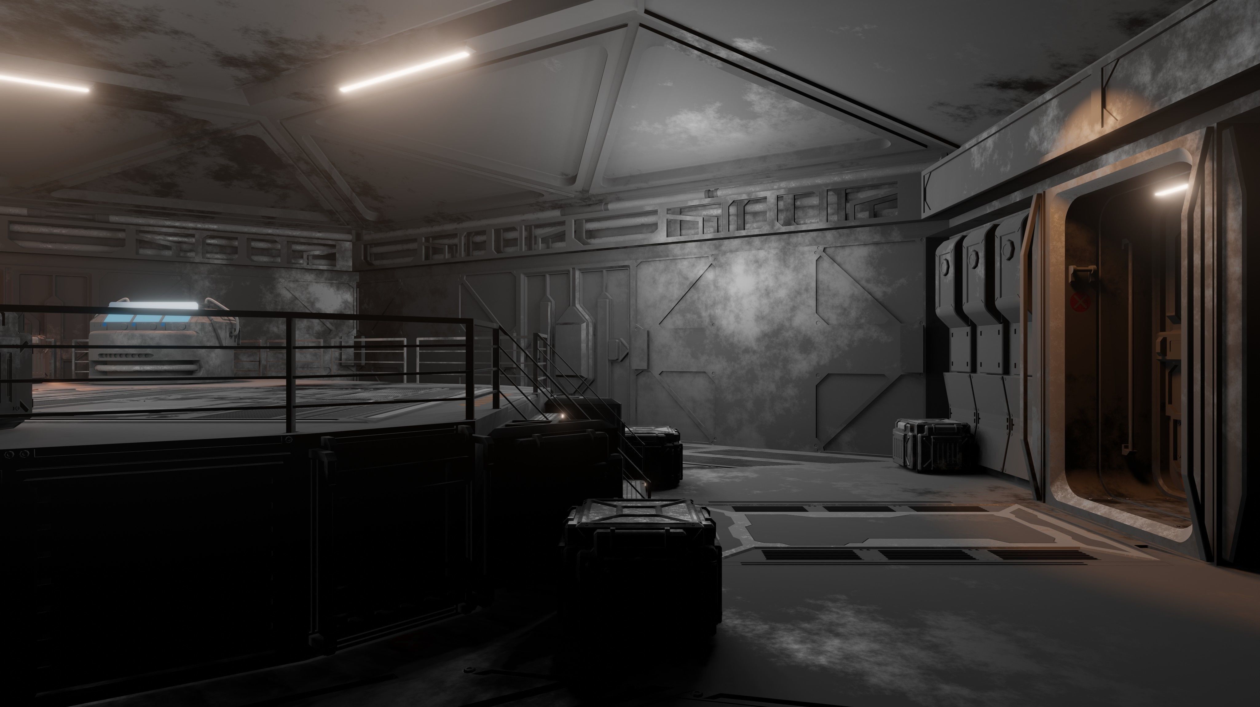 Laboratory control room 3D model | CGTrader