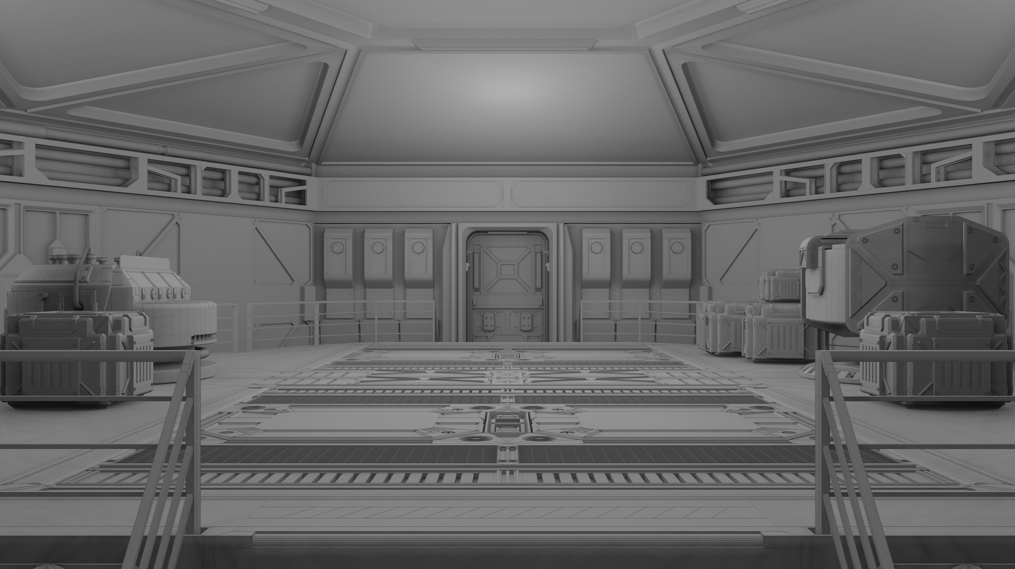 Laboratory control room 3D model | CGTrader