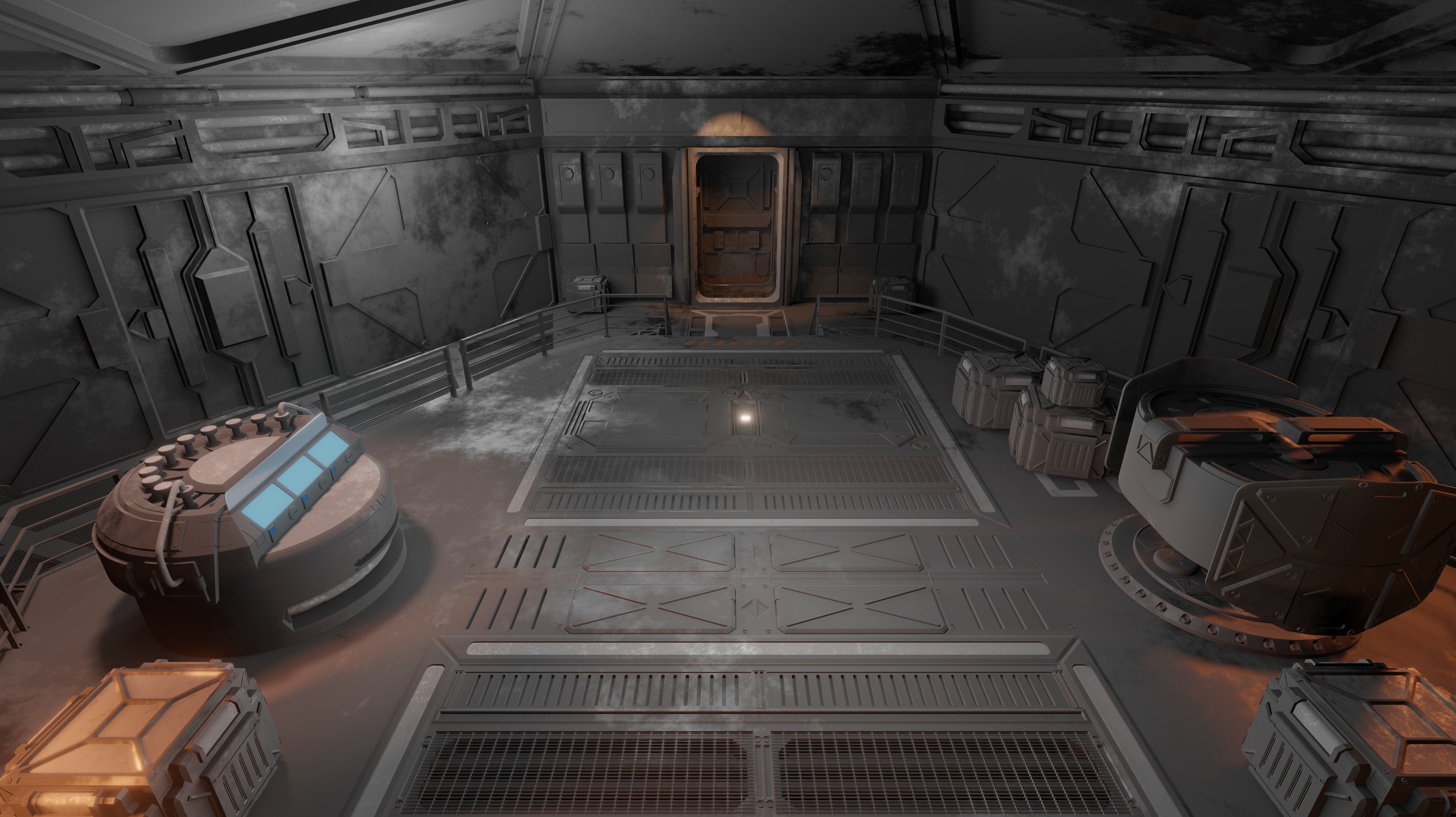 Laboratory control room 3D model | CGTrader